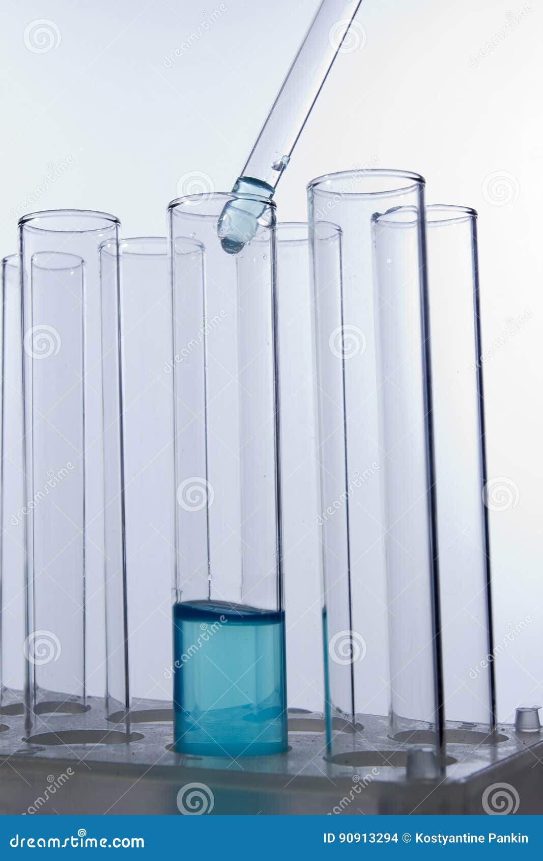 Dropper Dropping Liquid into Test Tube Stock Photo - Image of test ...