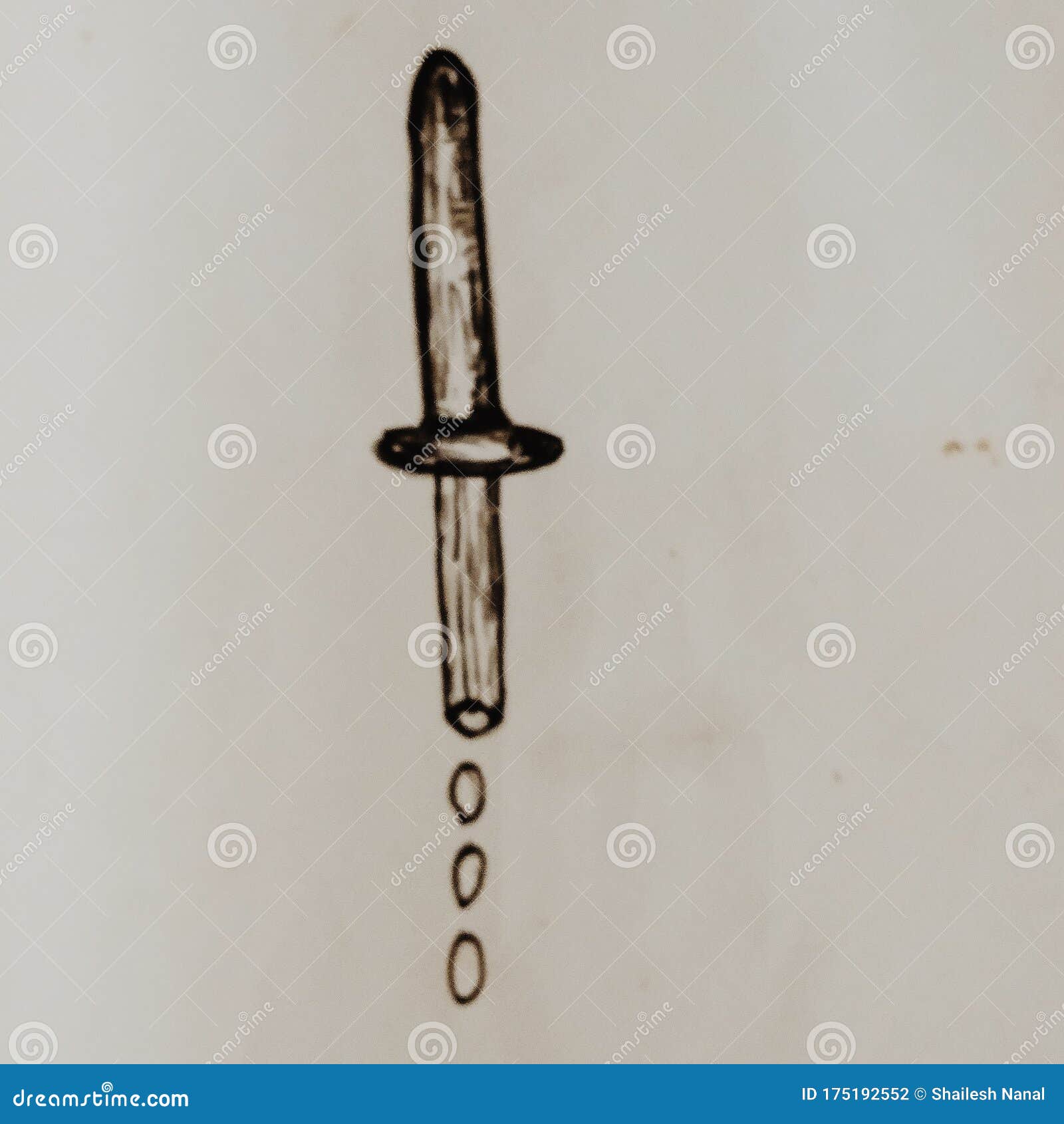 Dropper and drops stock illustration. Illustration of drawing - 175192552