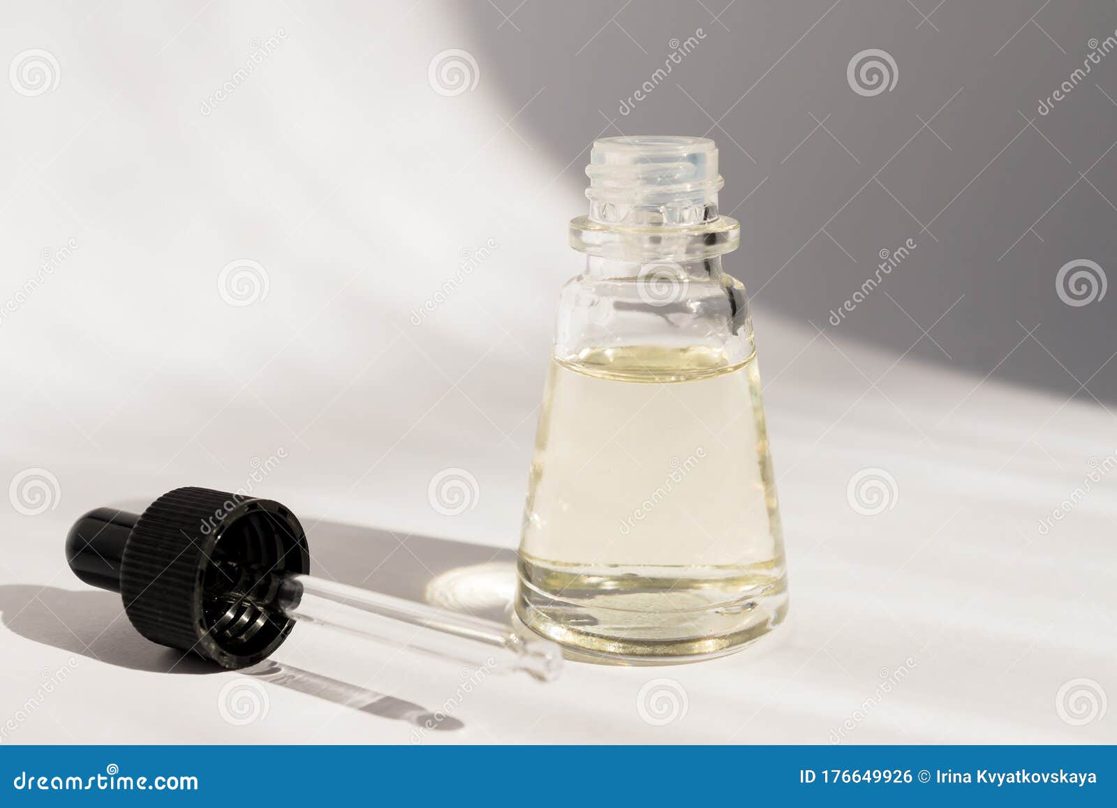 Dropper of Essential Oil, Aromatherapy Essence, or Medicinal Liquid on ...