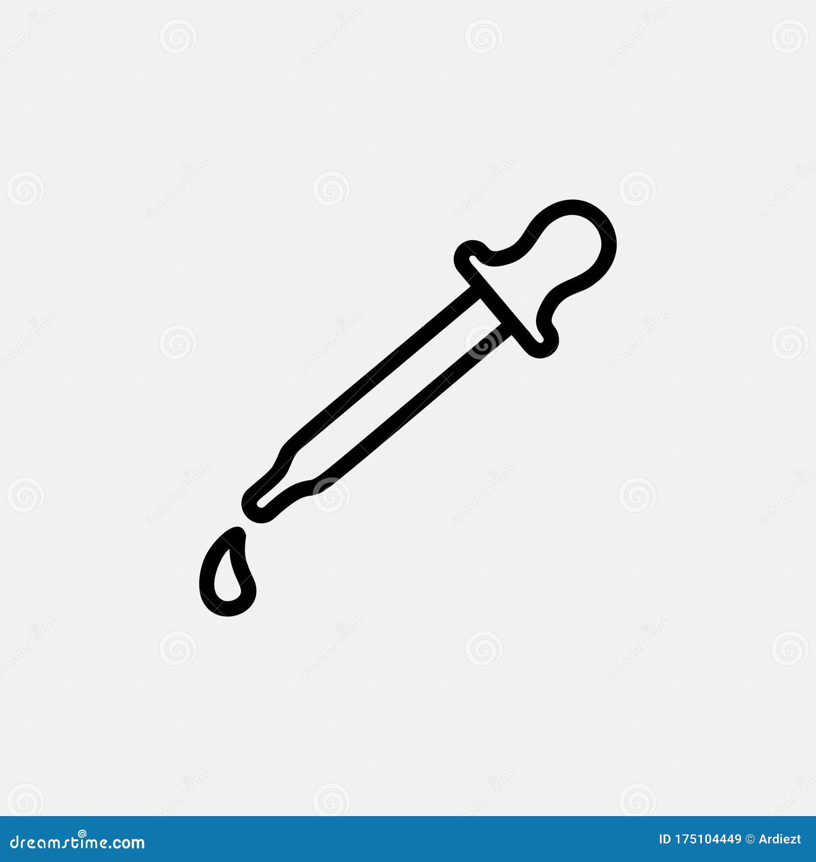 Dropper Icon Logo Design. Simple Flat Vector Illustration Stock Vector ...