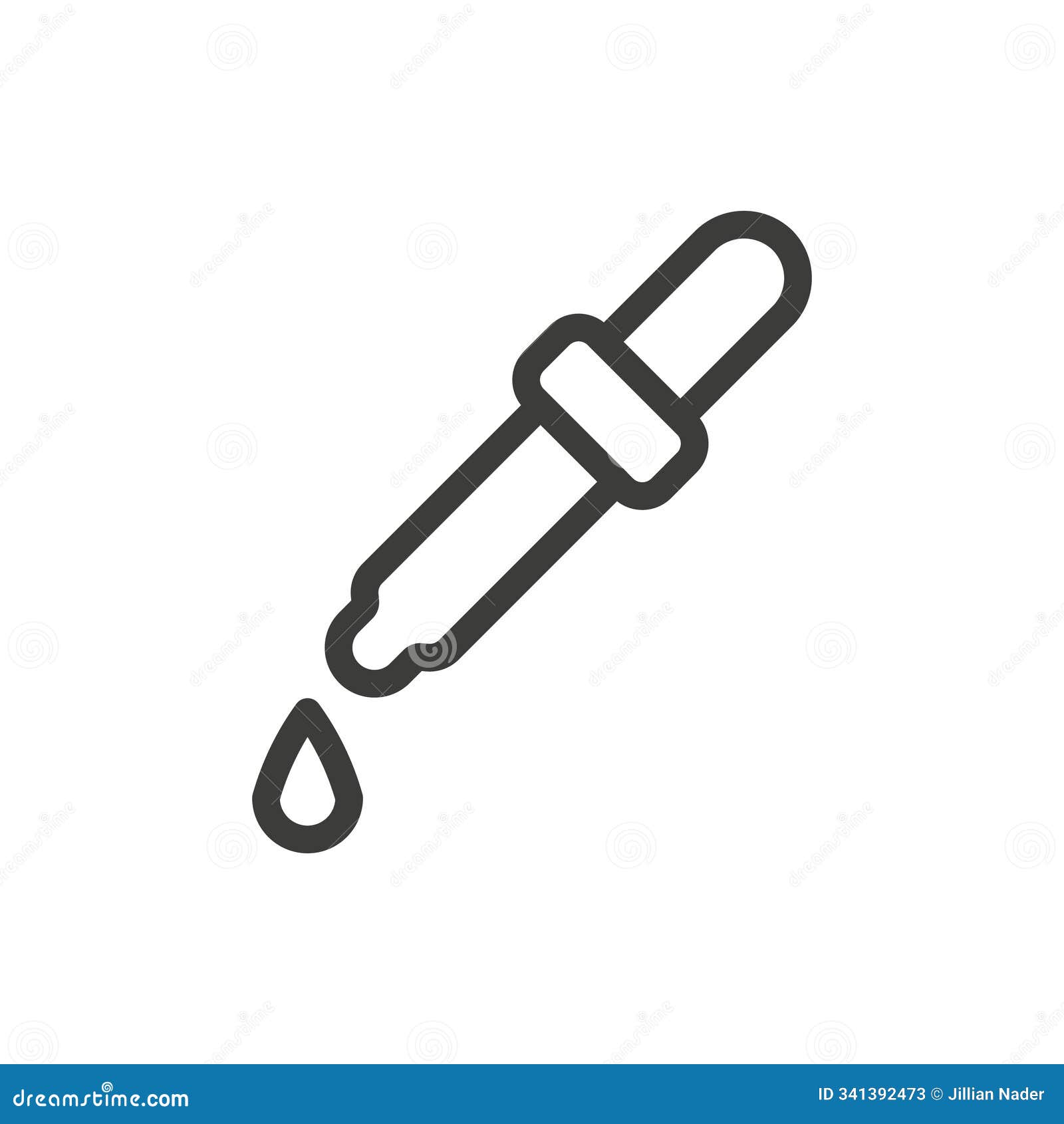 Dropper Icon Simple Outline Vector Logo Stock Vector - Illustration of ...