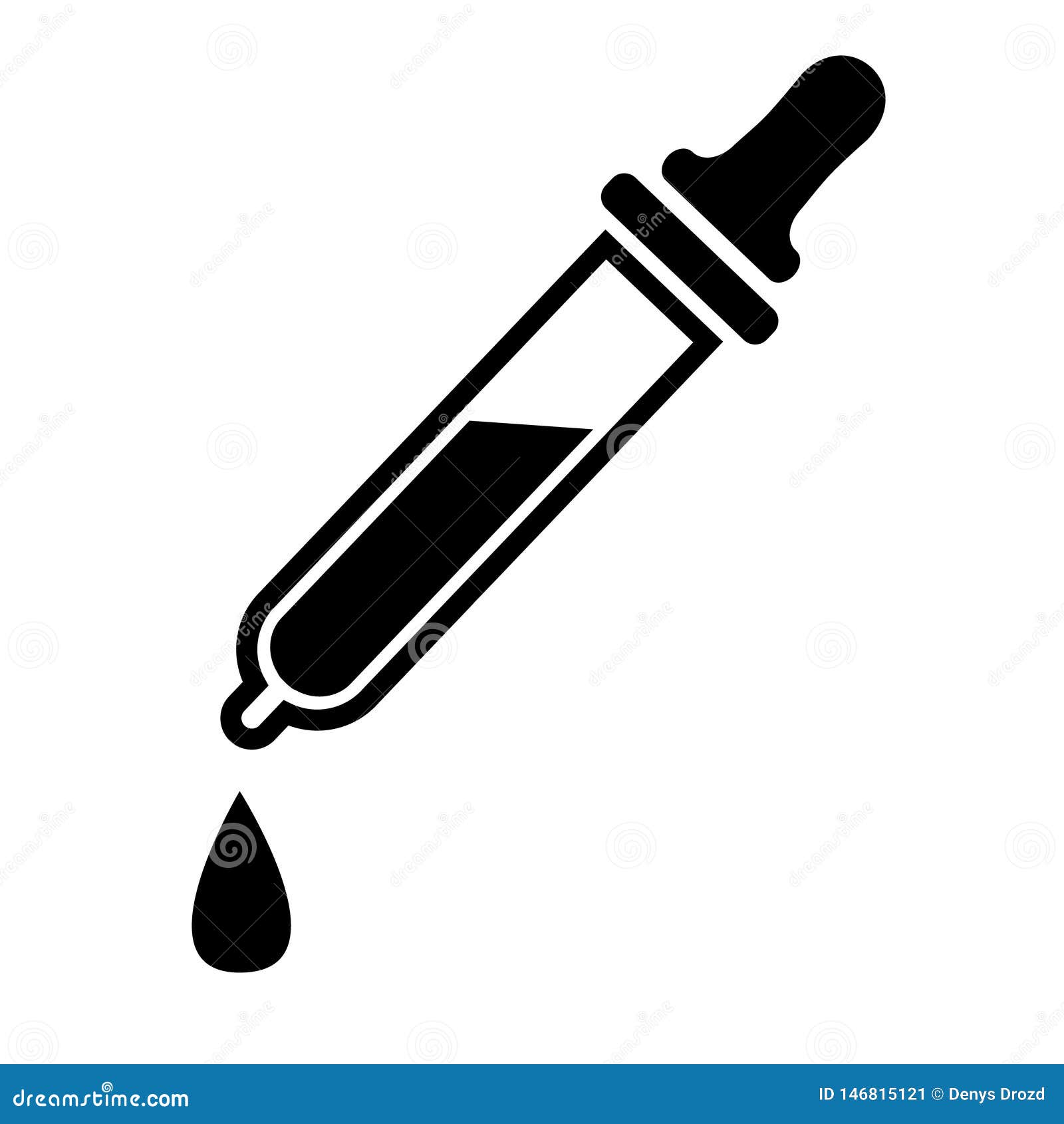 Dropper Vector Icon Illustration. Dropper Symbol Vector Stock Vector ...