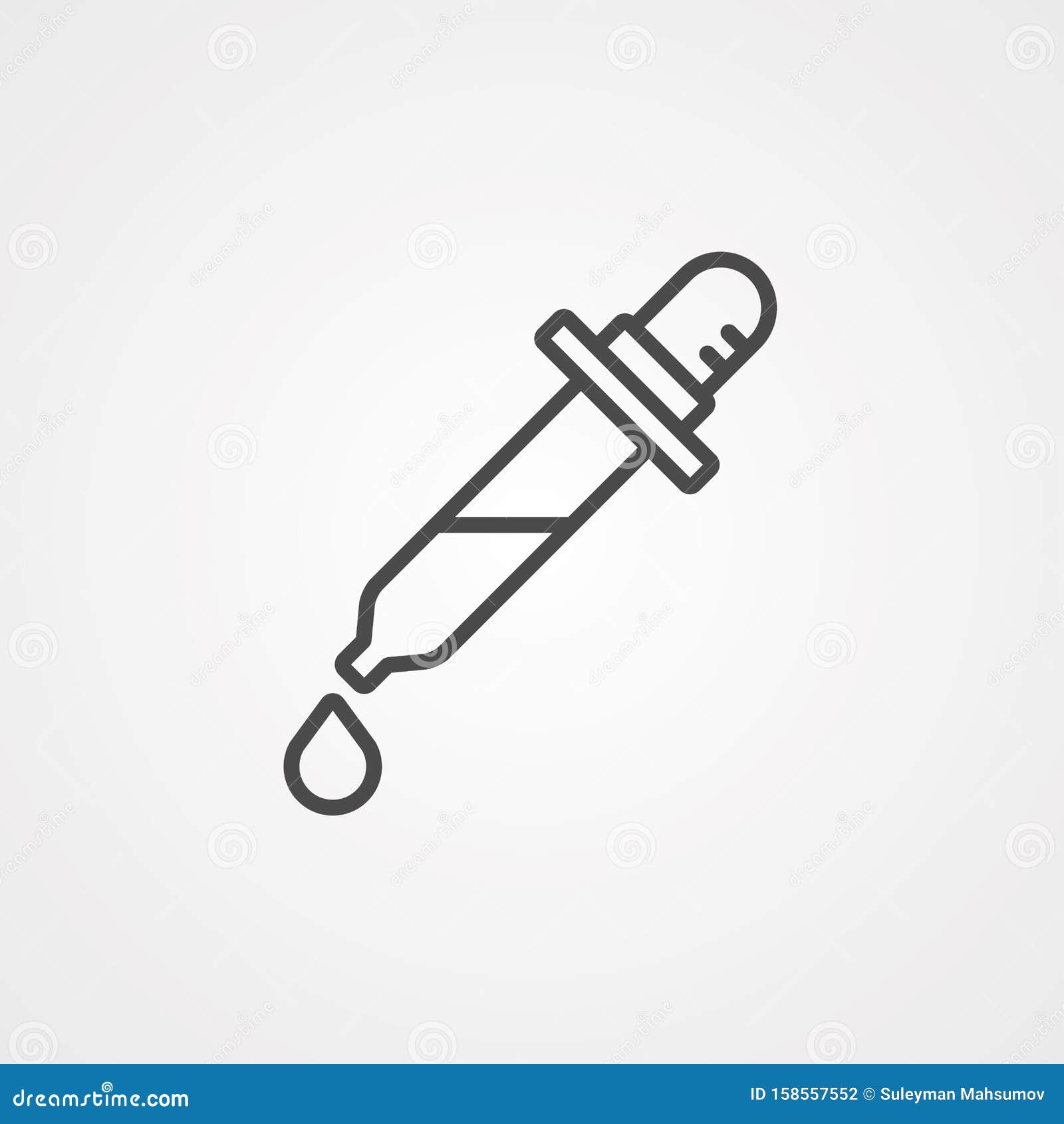 Dropper Vector Icon Sign Symbol Stock Illustration - Illustration of ...