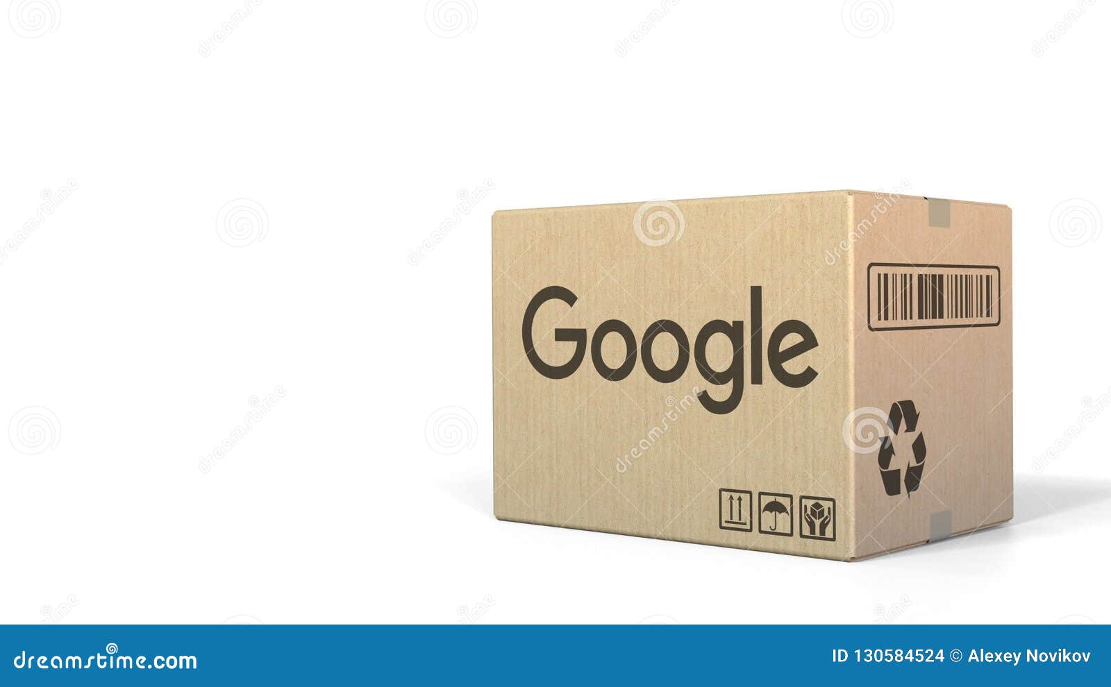 Dropping Box with Google Logo. Editorial 3D Animation Stock Footage ...