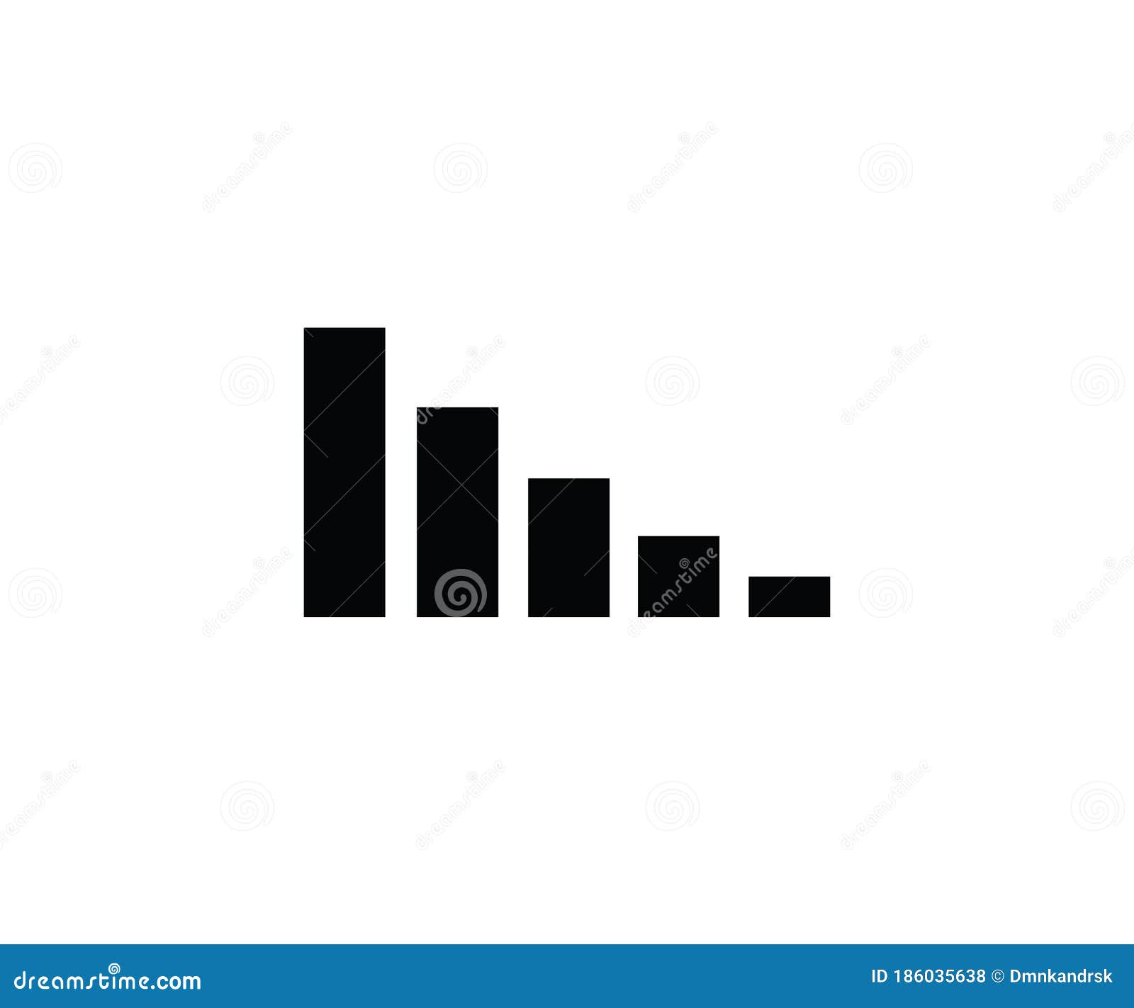 Dropping Graph Decrease Decline Growth Stock Vector - Illustration of ...