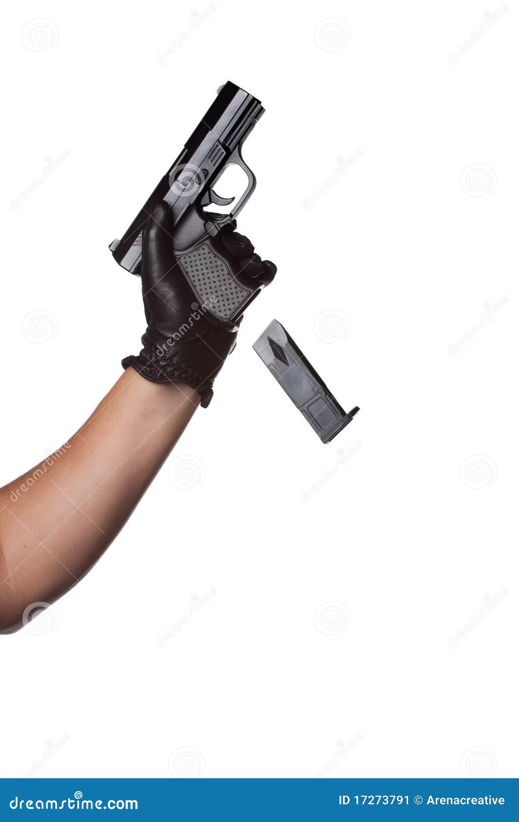 Dropping a Handgun Clip stock image. Image of hand, drops - 17273791