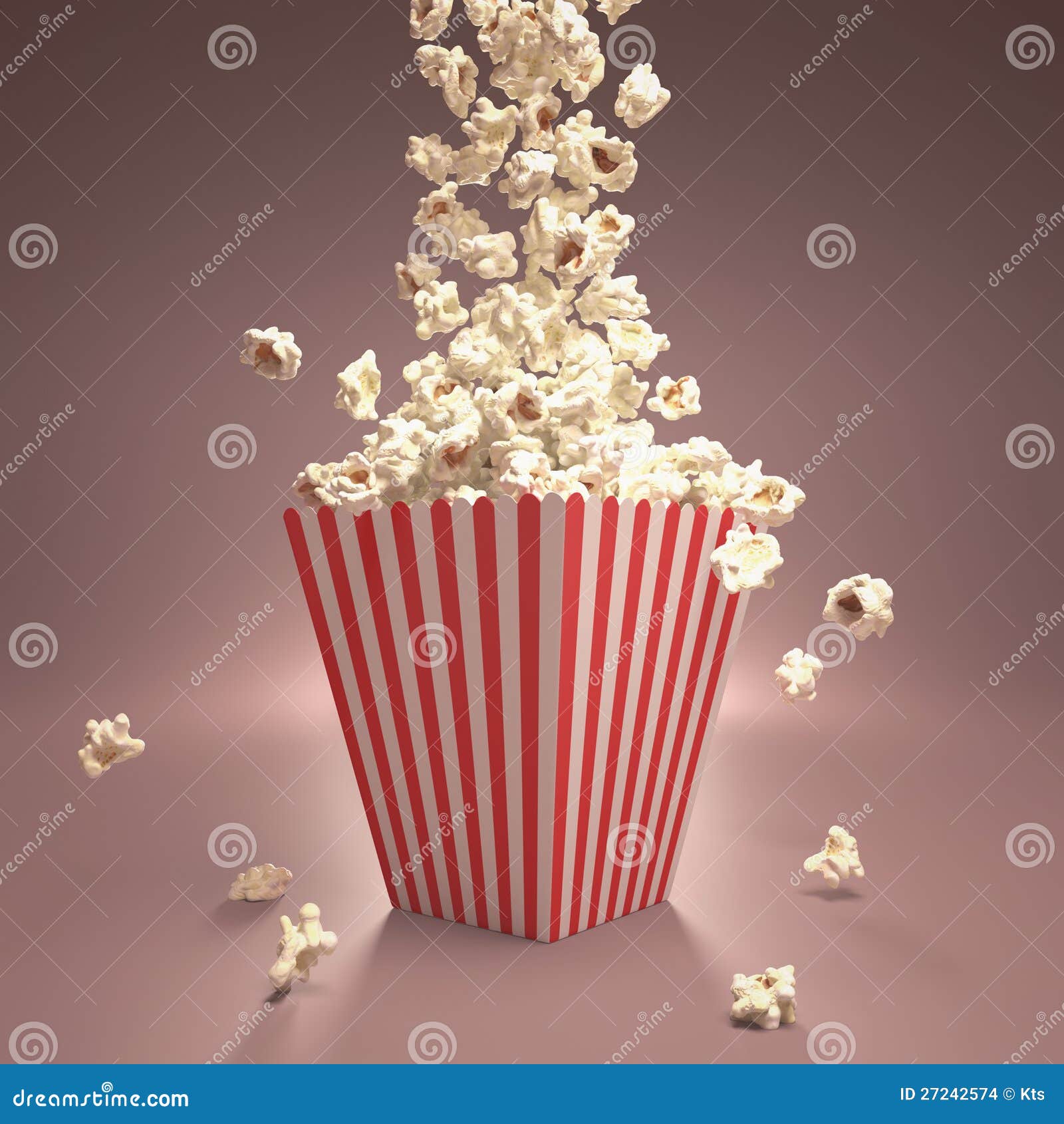 Dropping Popcorn stock illustration. Illustration of popcorn - 27242574