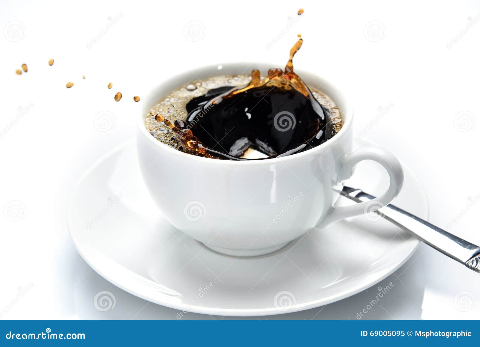 Dropping a Sugar Cube into Coffee Stock Image - Image of high, spill ...