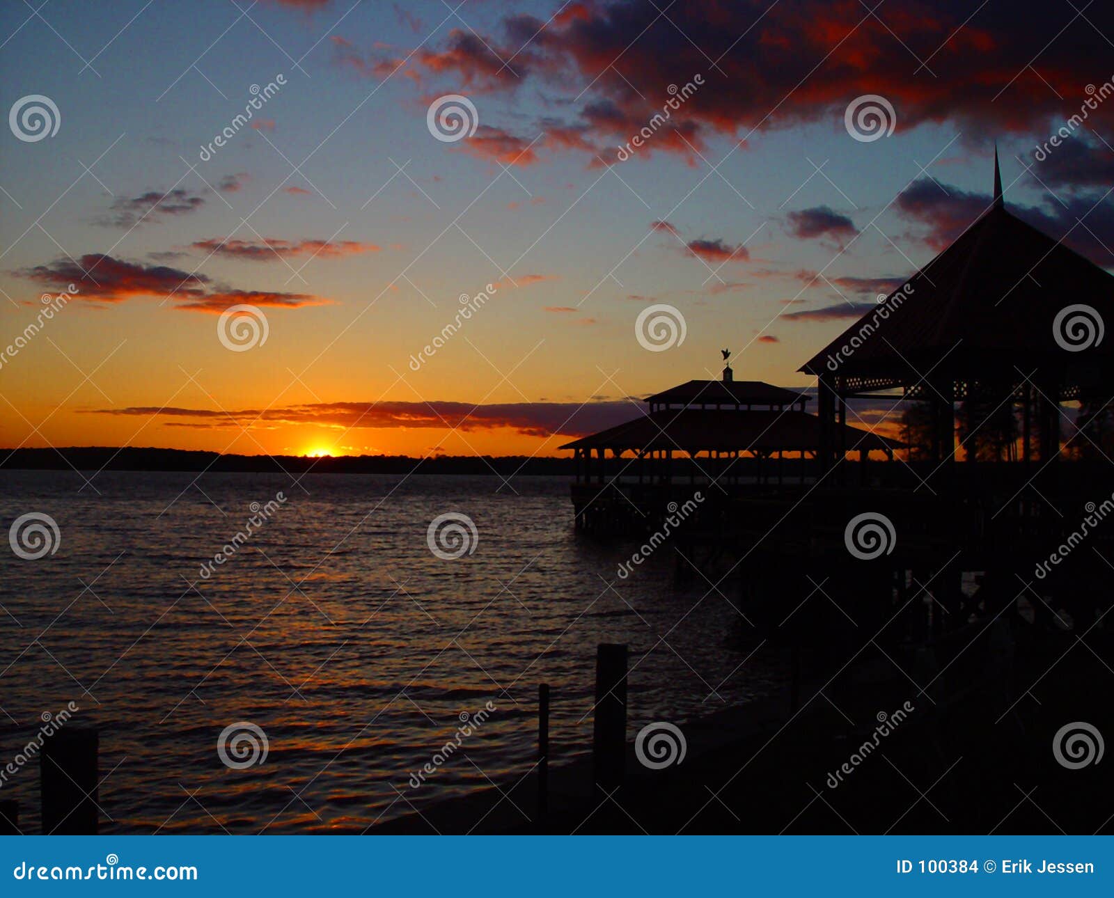 Dropping the sun stock photo. Image of bend, pavillion - 100384