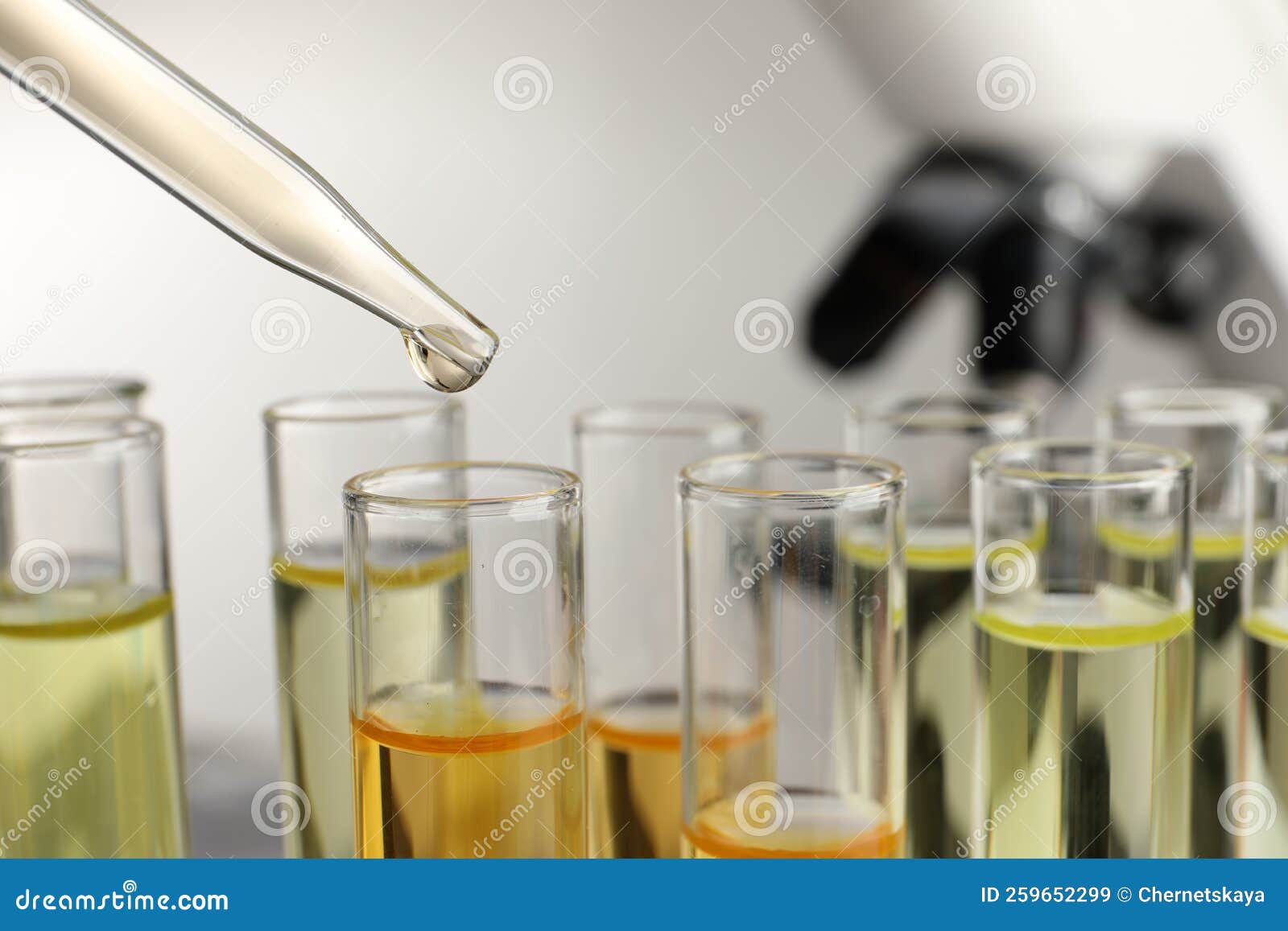 Dropping Urine Sample for Analysis into Tube, Closeup Stock Image ...