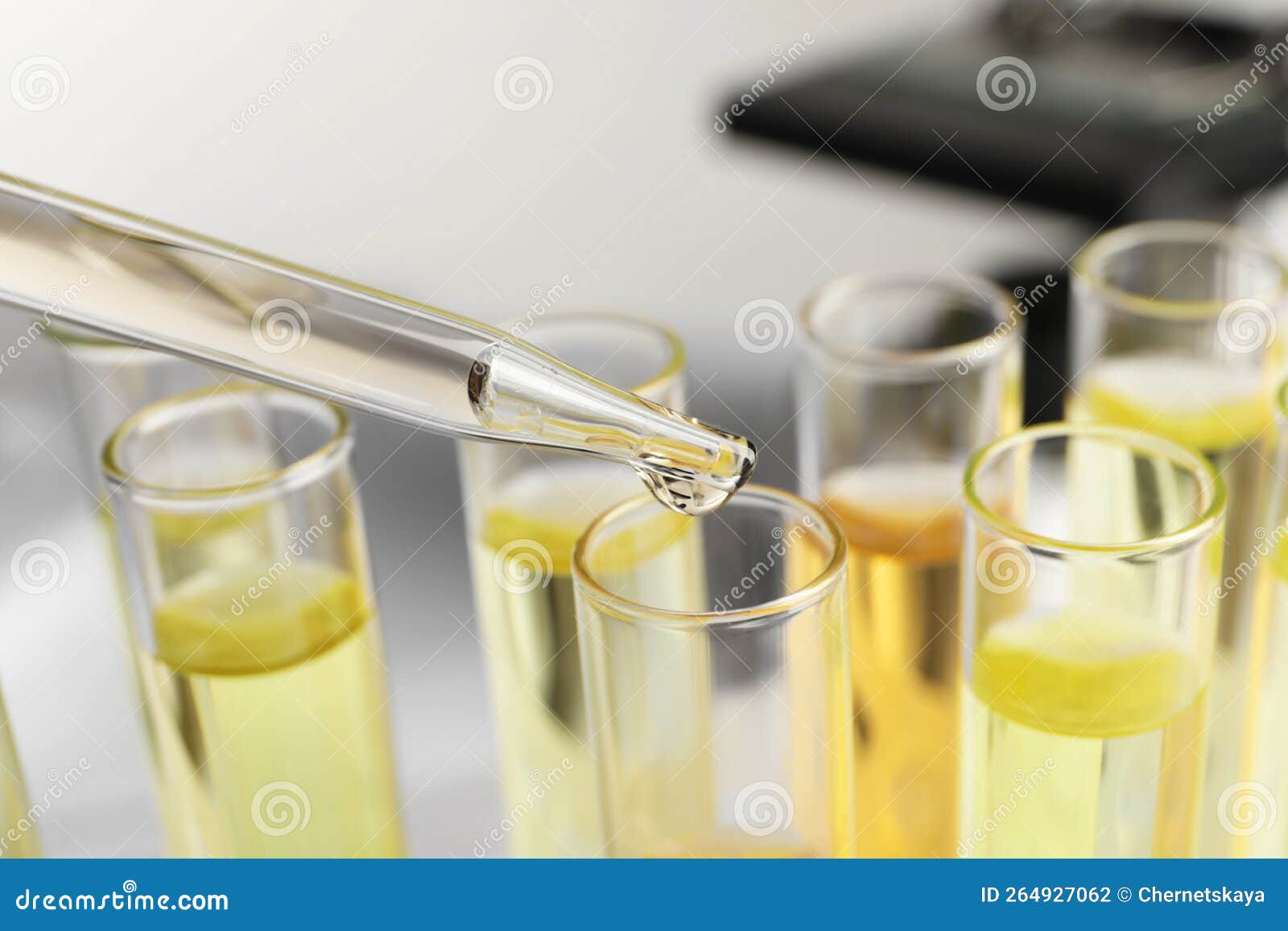 Dropping Urine Sample for Analysis into Tube, Closeup Stock Photo ...