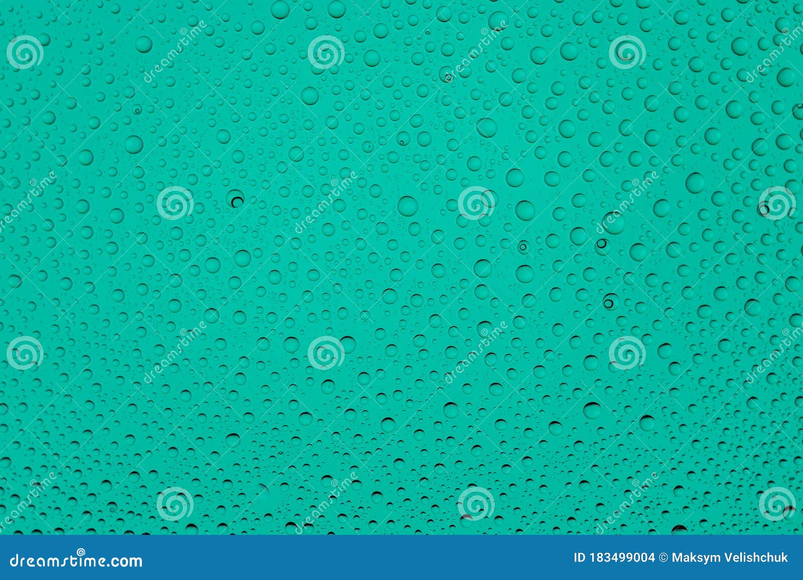 Drops Background. Wet Water on Glass. Rain Pattern Texture. Stock Photo ...