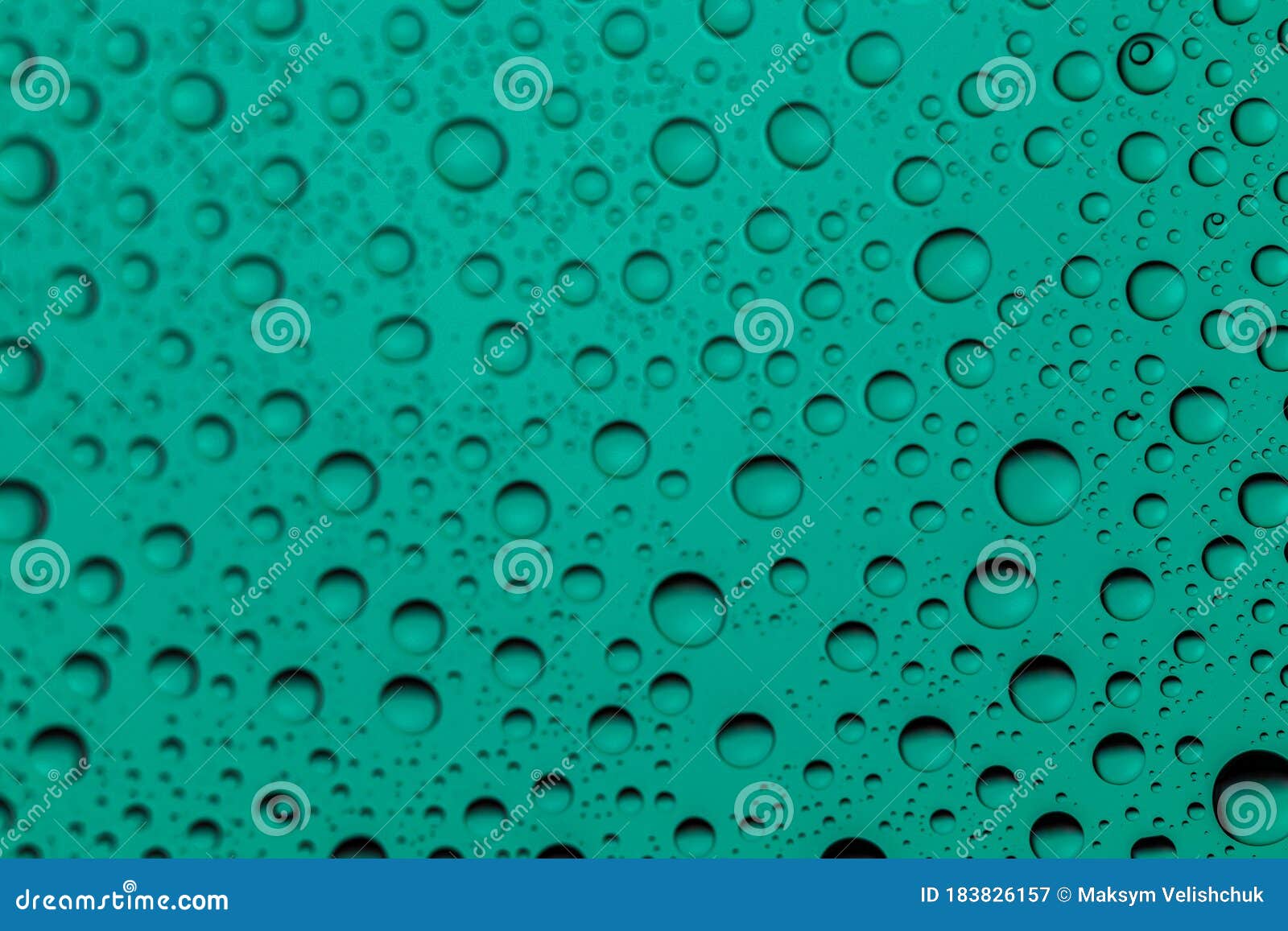 Drops Background. Wet Water on Glass. Rain Pattern Texture. Stock Image ...