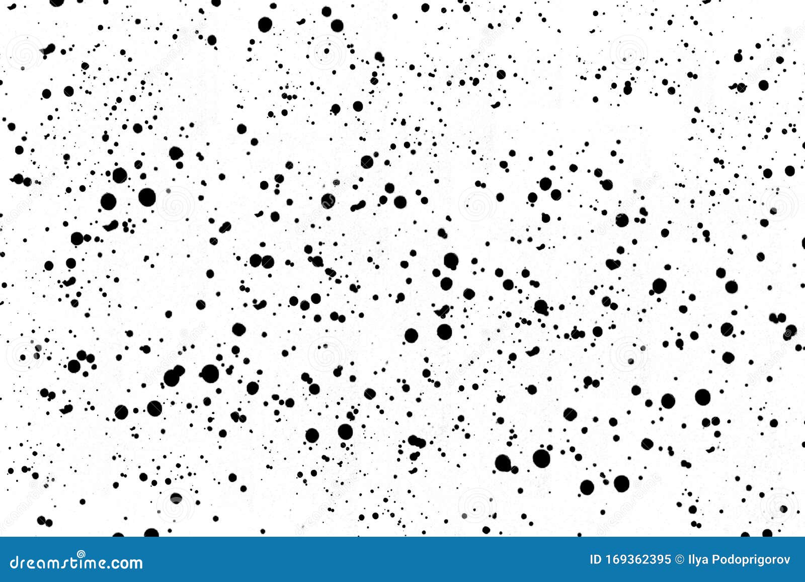 Drops of Black Paint Splattered on a White Background, Texture Stock ...