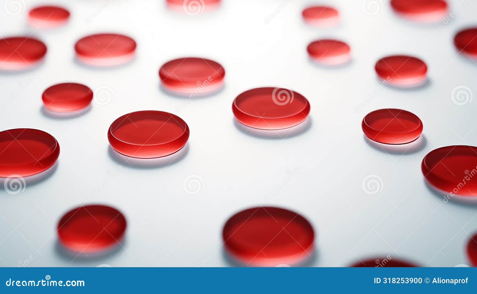 Drops of Blood on Glass in the Laboratory. Blood Type and Rh Factor ...
