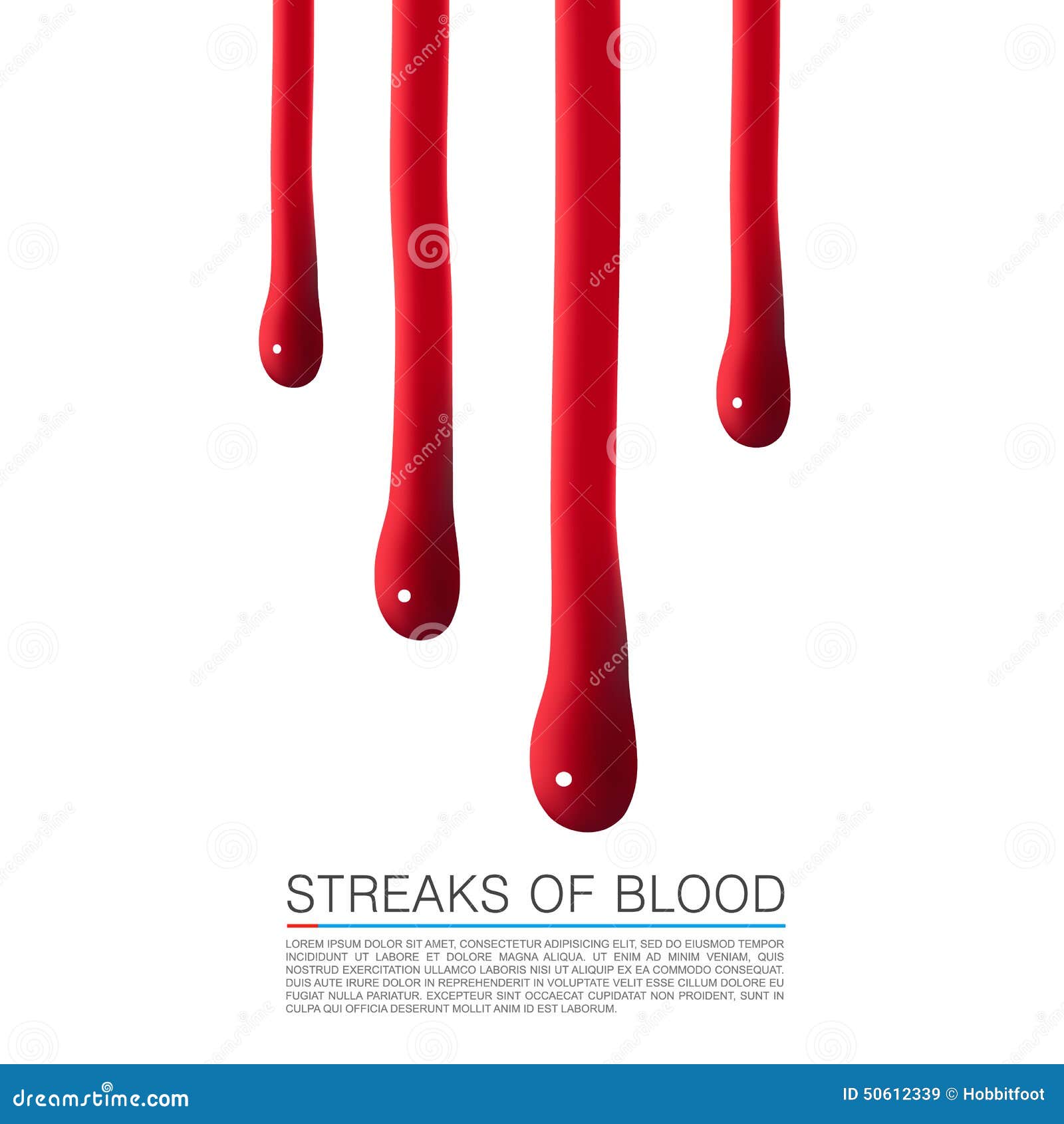 Drops Of Blood Running Down Stock Vector - Image: 50612339