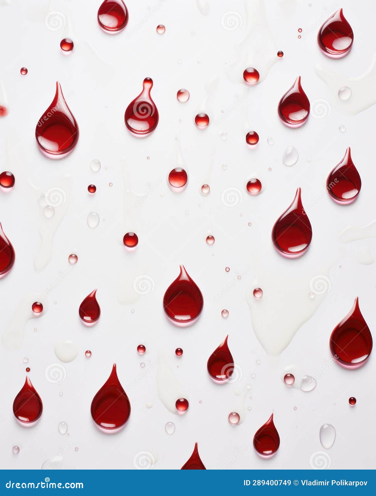 Drops of Blood on a White Background Stock Image - Image of spatter ...