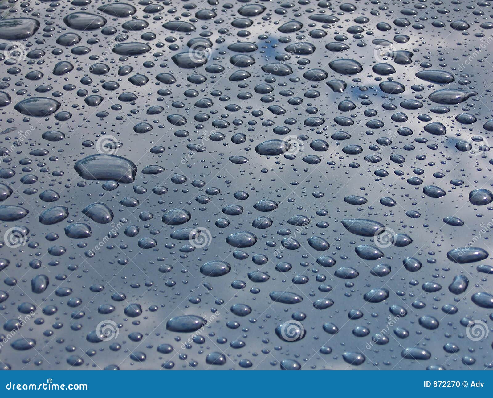 Drops on car stock photo. Image of colorful, clear, condensation - 872270