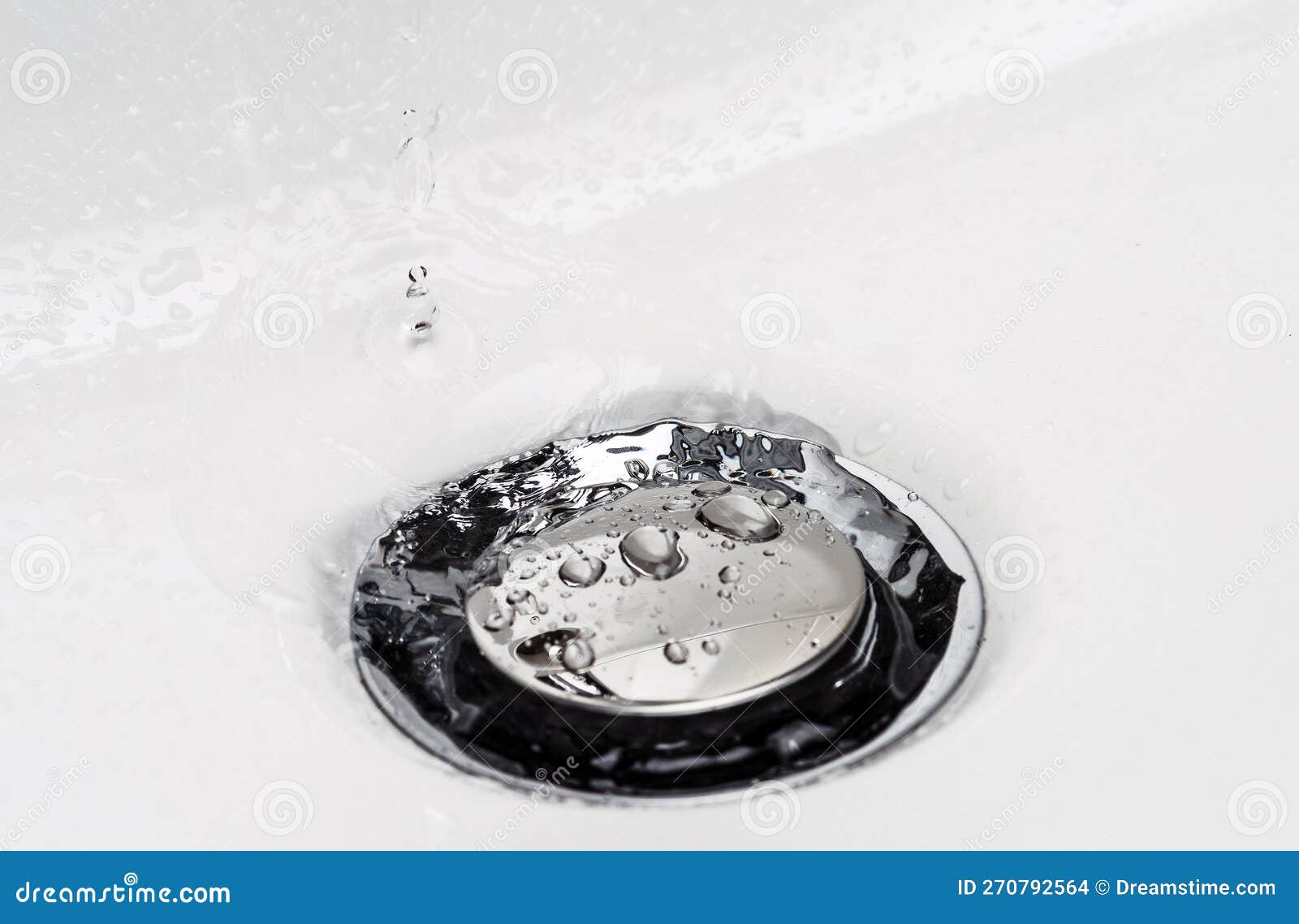 Drain Valve For Washbasin,modern Drain Valve For Washbasin Isolated On ...