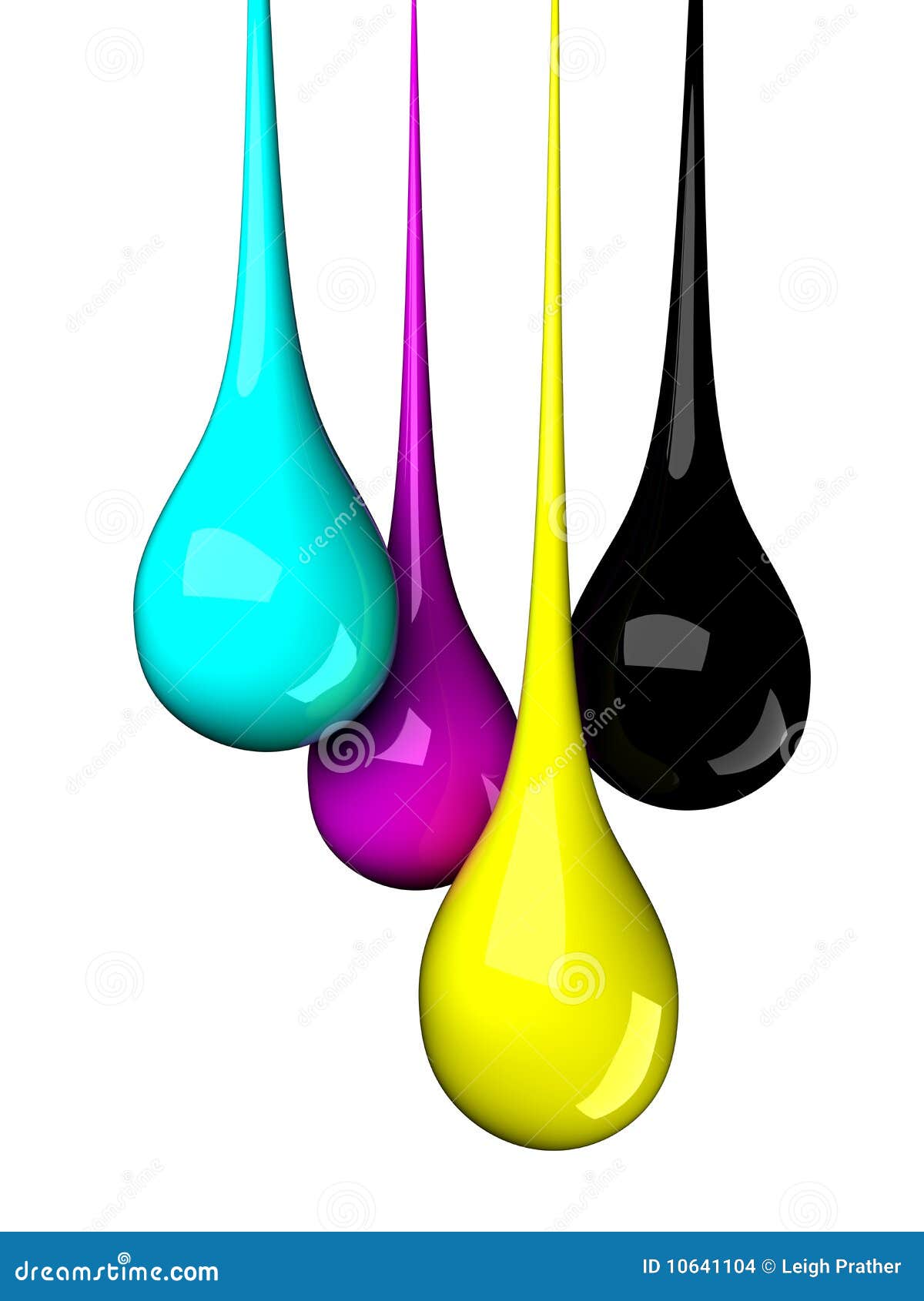Drops in CMYK stock illustration. Illustration of drops - 10641104