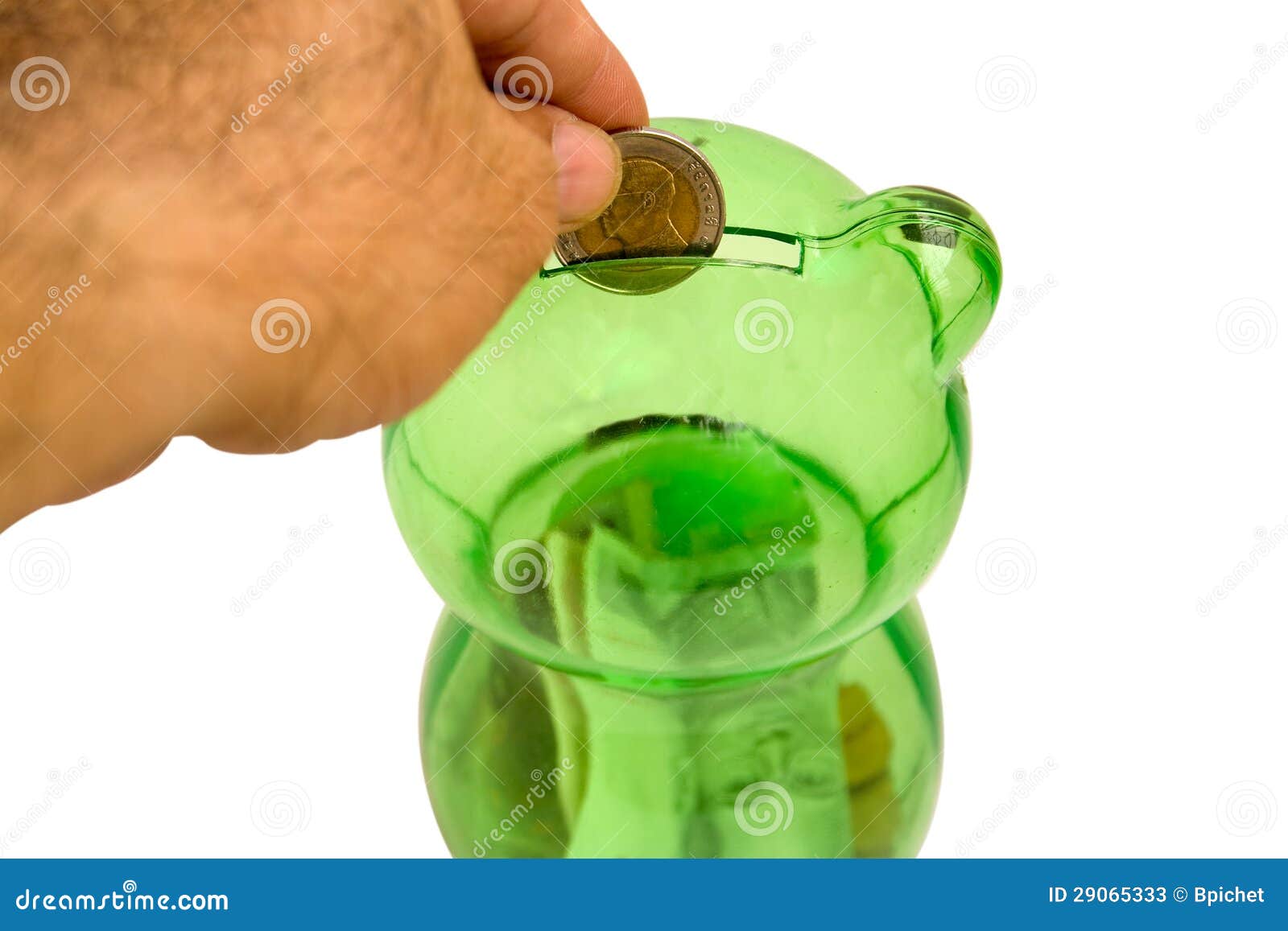 Drops a coin bank.2 stock image. Image of dropping, male - 29065333