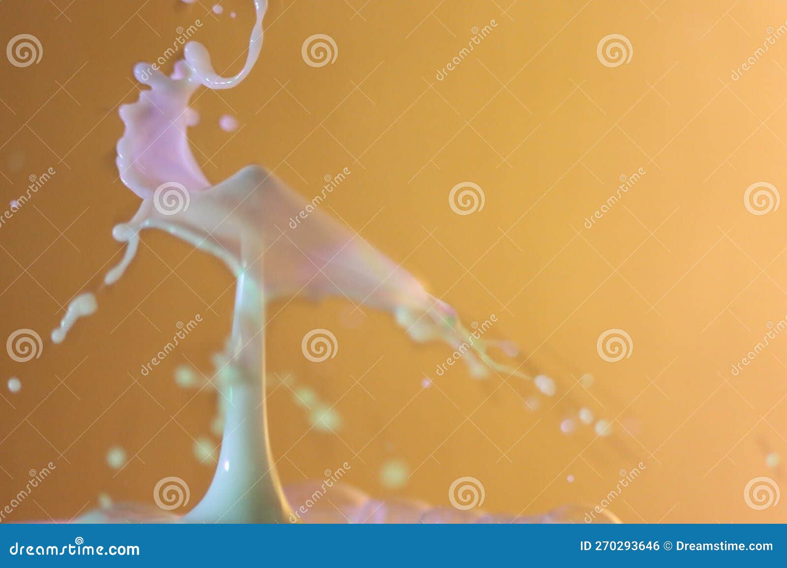 Drops Colliding and Forming a Spectacular Image Abstract Random Shapes ...