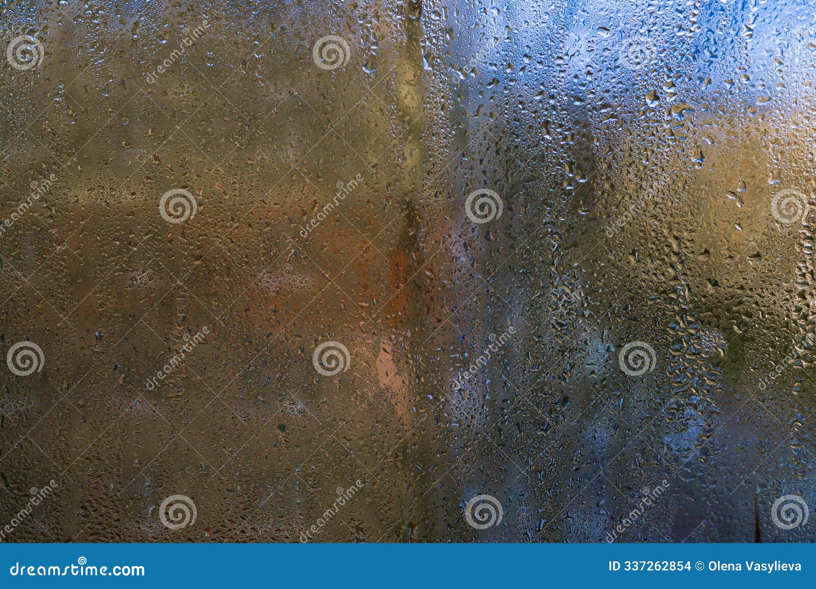 Drops of Condensation Water Run Down the Glass Stock Photo - Image of ...