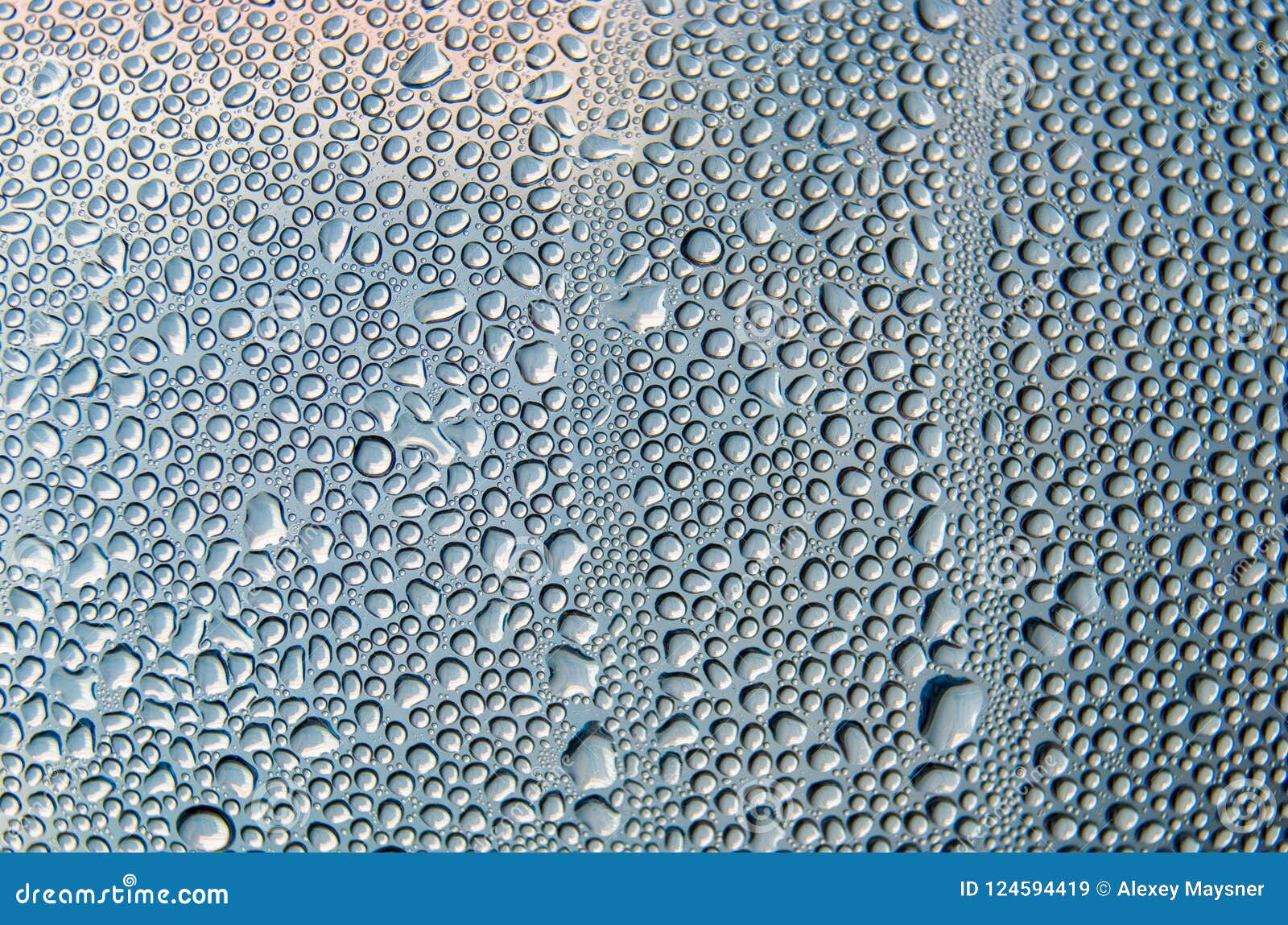 Drops of Condensed Water on the Bottle Stock Image - Image of ...