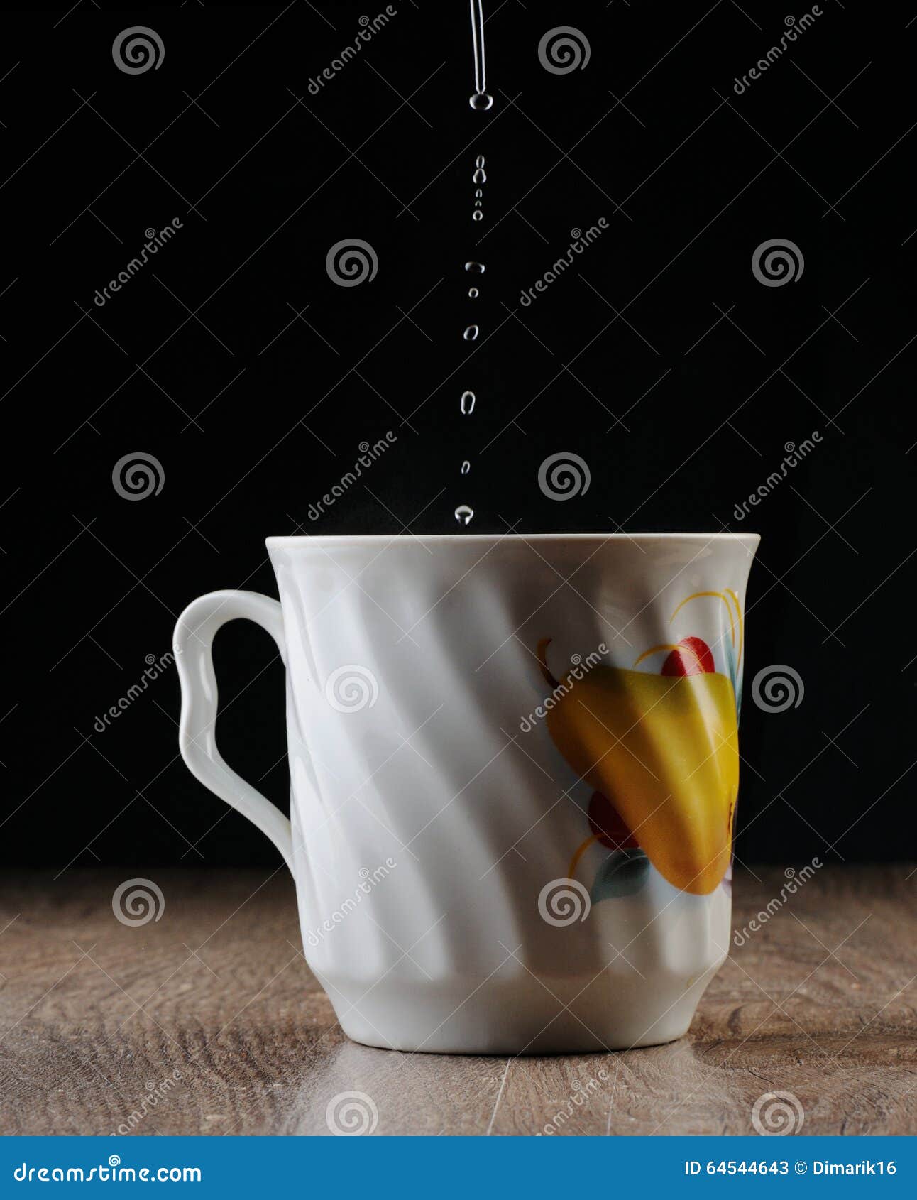 Drops falling in cup stock image. Image of gourmet, warm - 64544643
