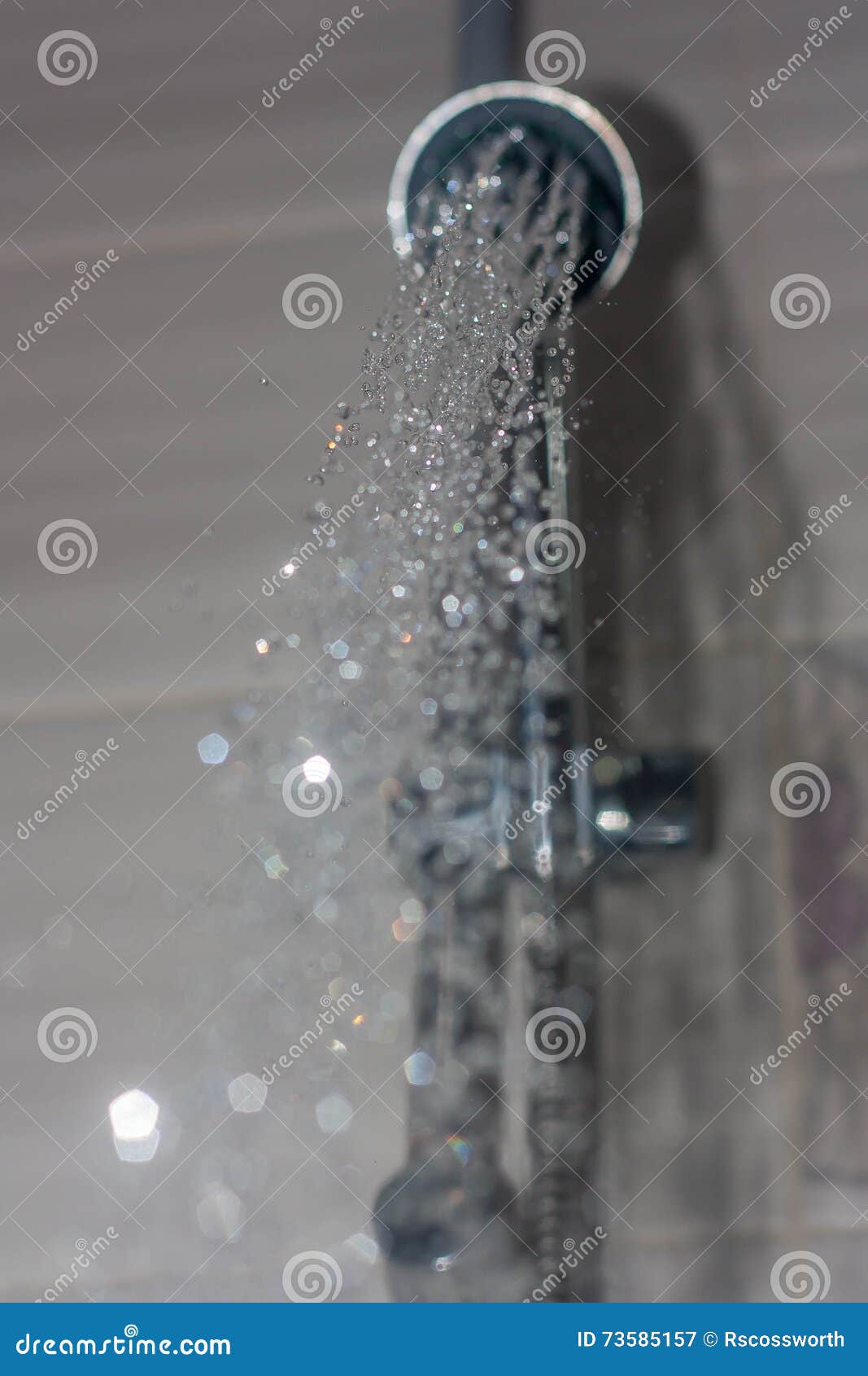 Drops Falling from the Shower Stock Image - Image of spill, fall: 73585157