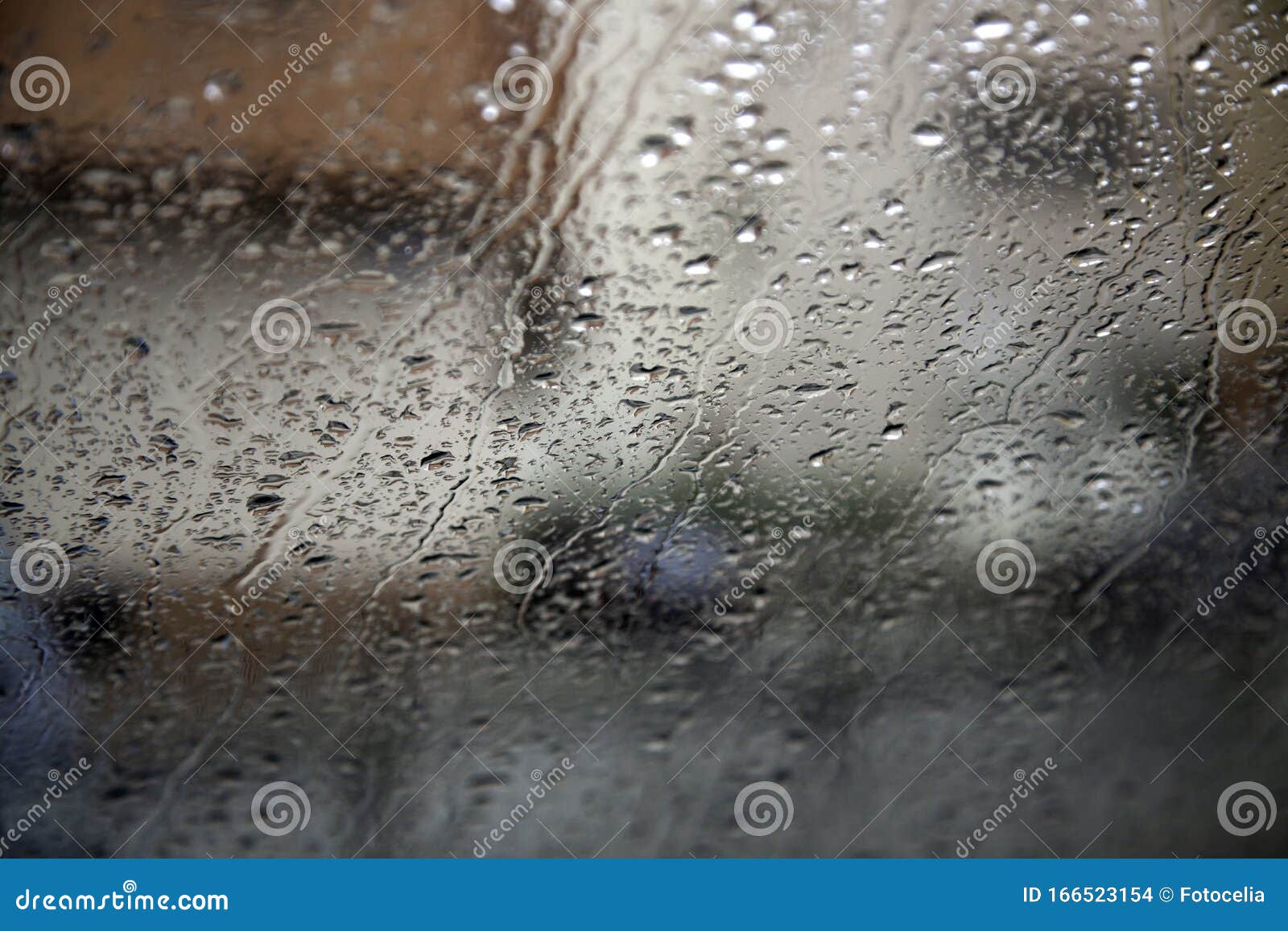 Drops on glass car stock photo. Image of closeup, background - 166523154