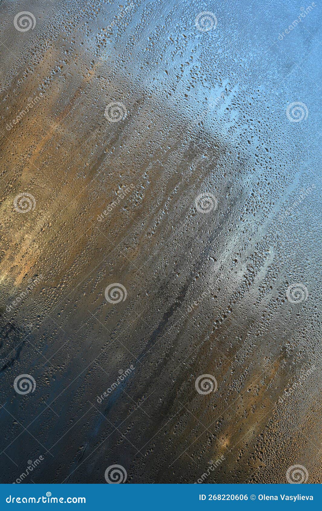 Drops on the Glass. Condensation on Glass Windows. Vertical Stock Photo ...