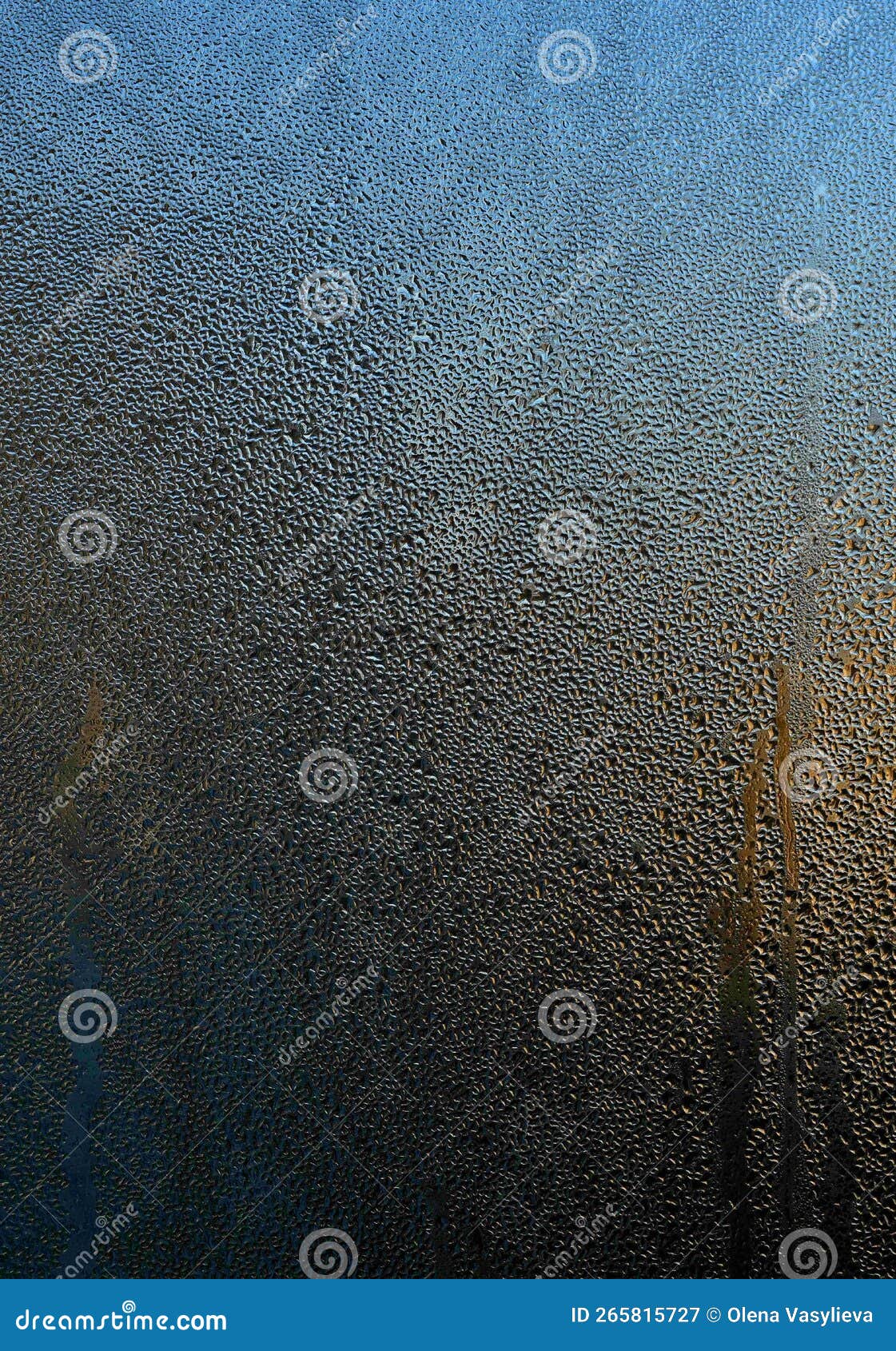 Drops on the Glass. Condensation on Glass Windows Stock Image - Image ...