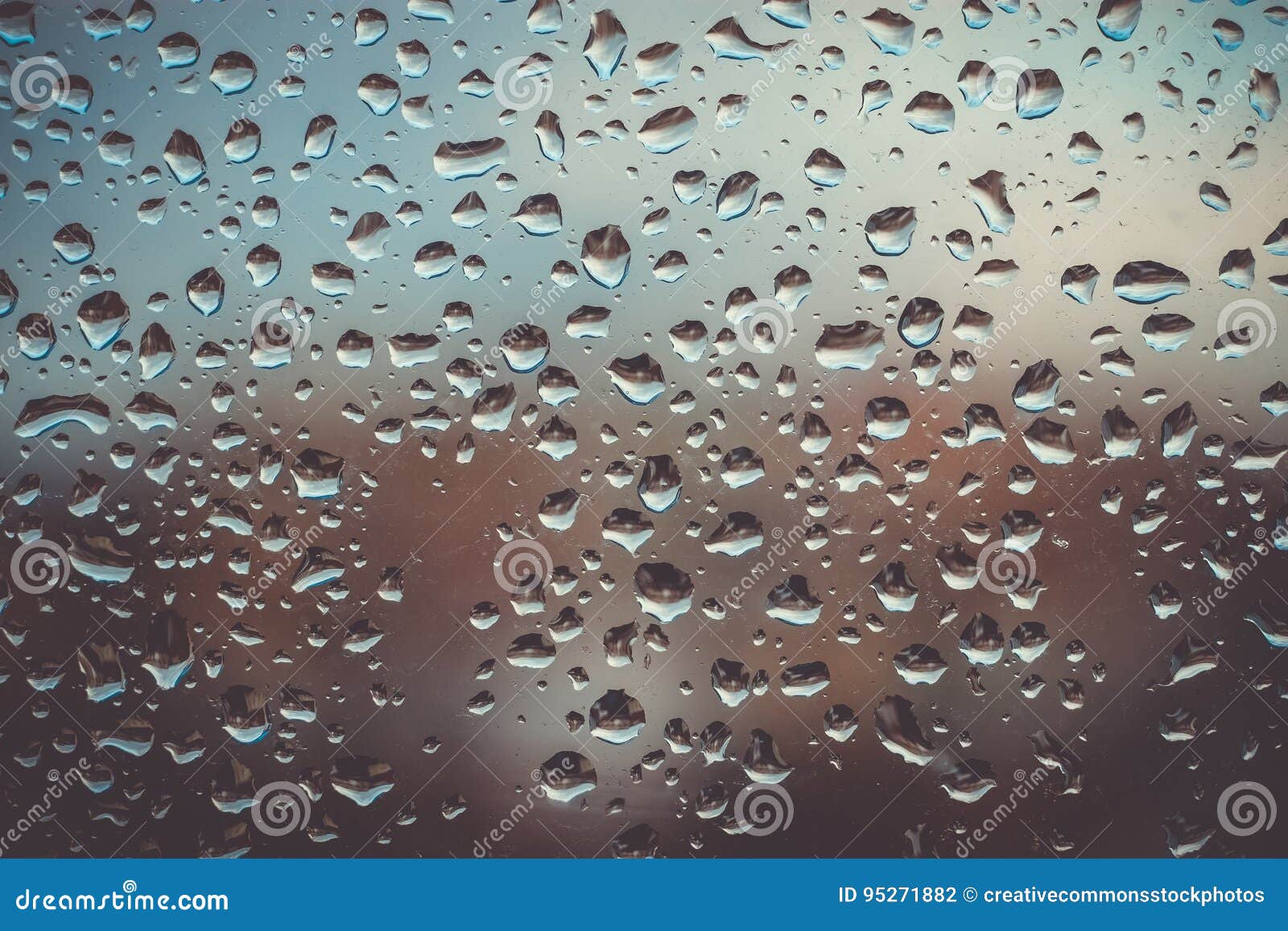 Drops On Glass Picture. Image: 95271882