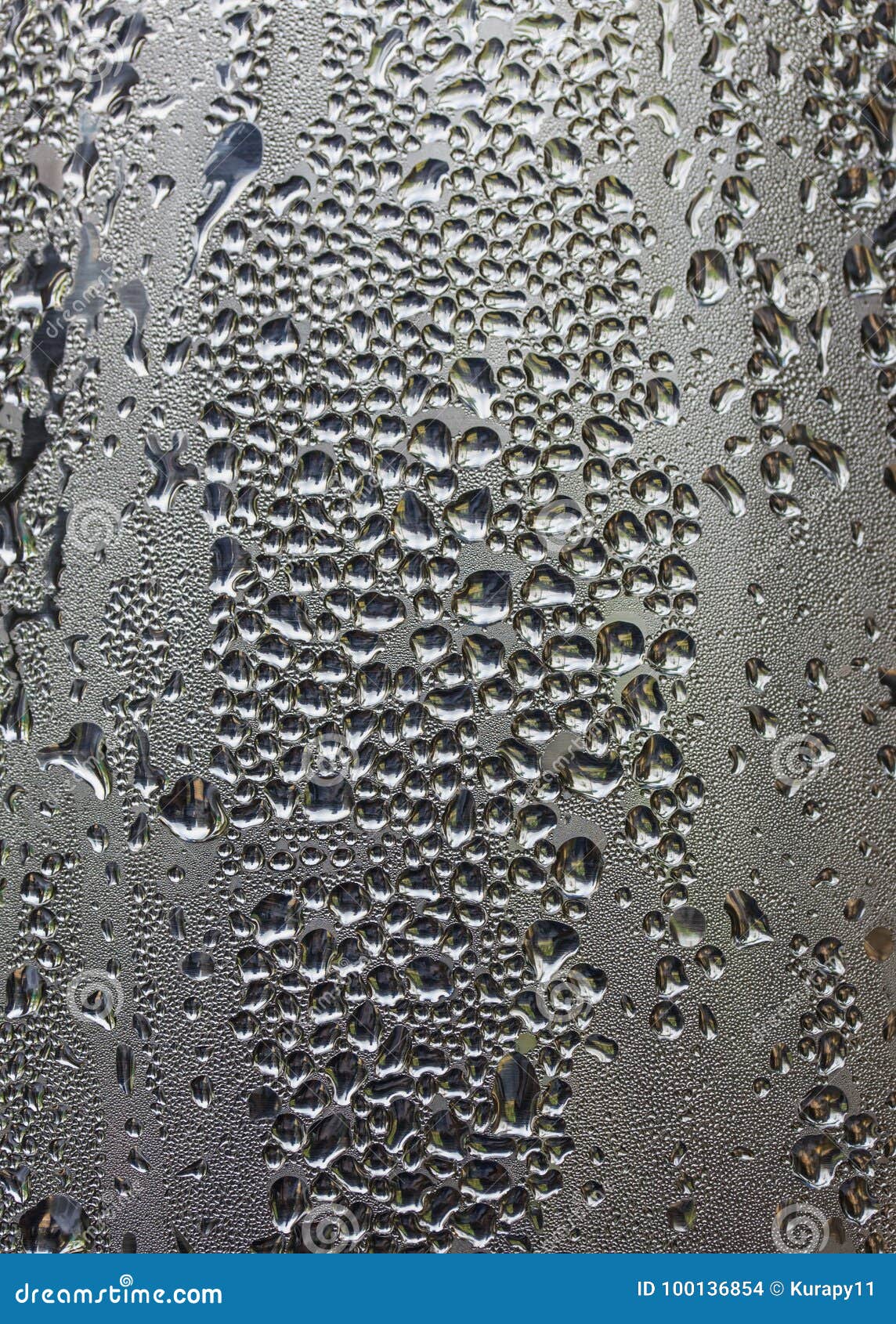 Drops on a glass surface. stock photo. Image of droplets - 100136854