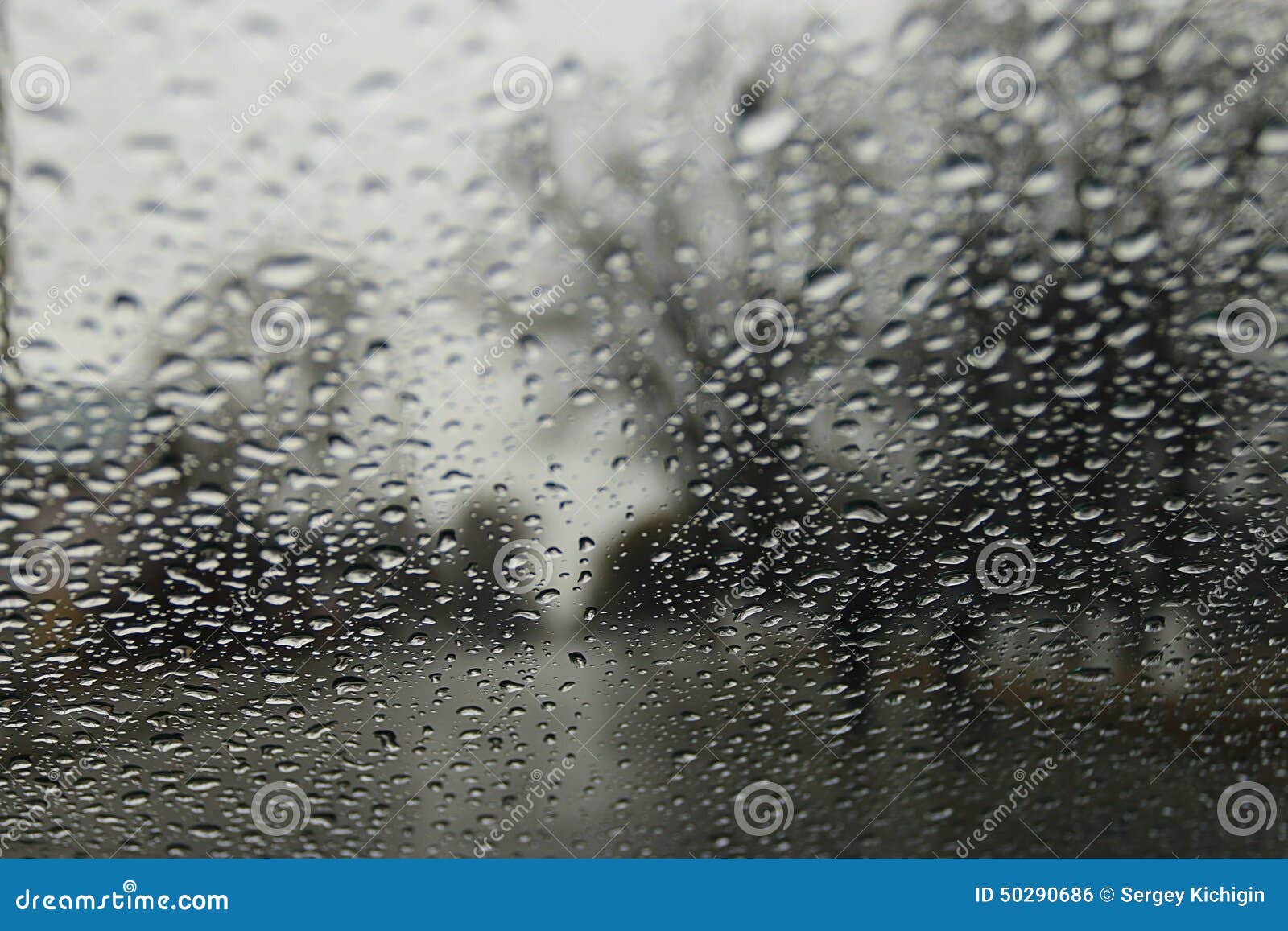 Drops on the Glass Window Texture Street Rain Stock Photo - Image of ...