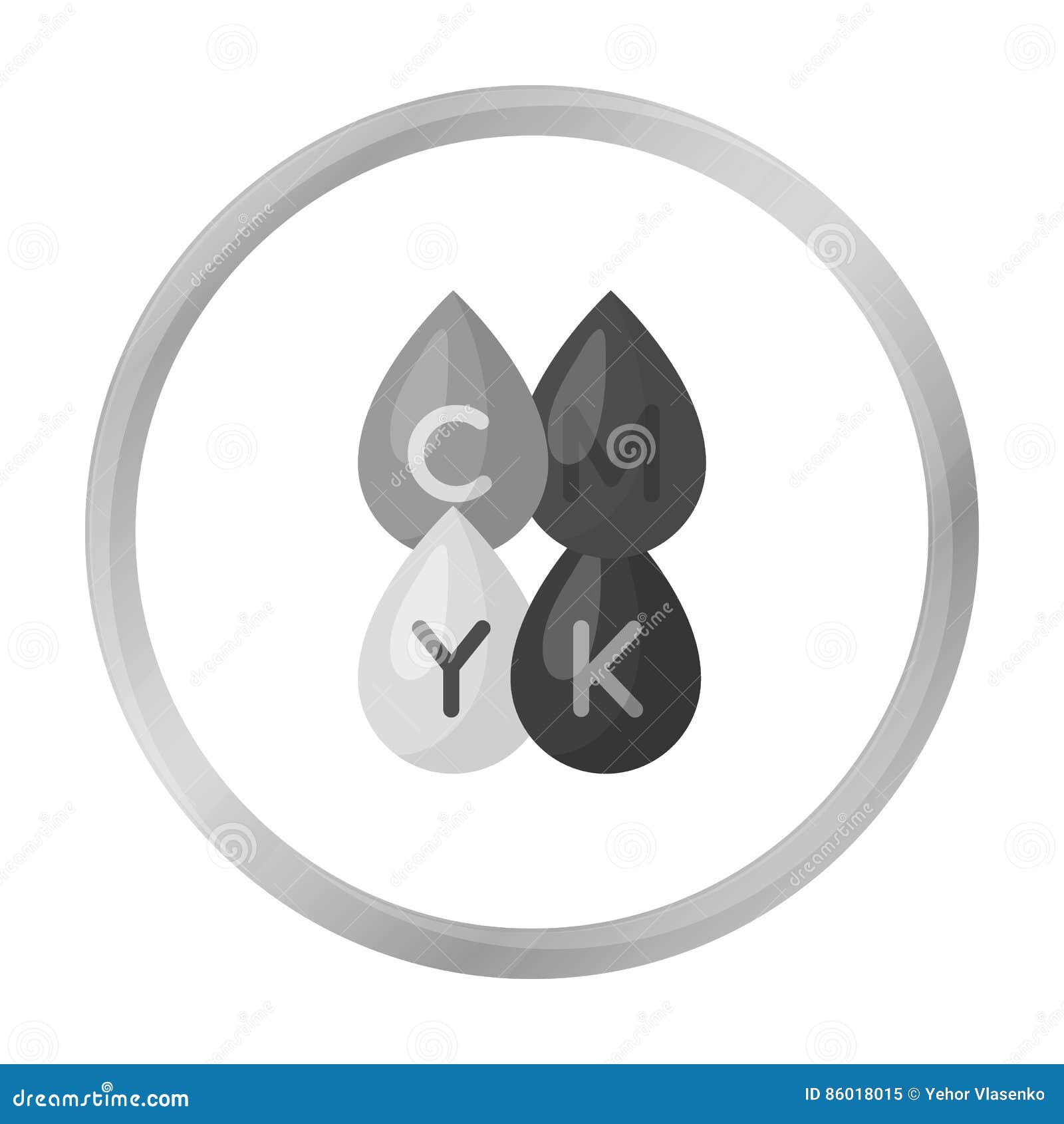 Drops Icon Isolated on White. Typography Symbol Stock Vector ...