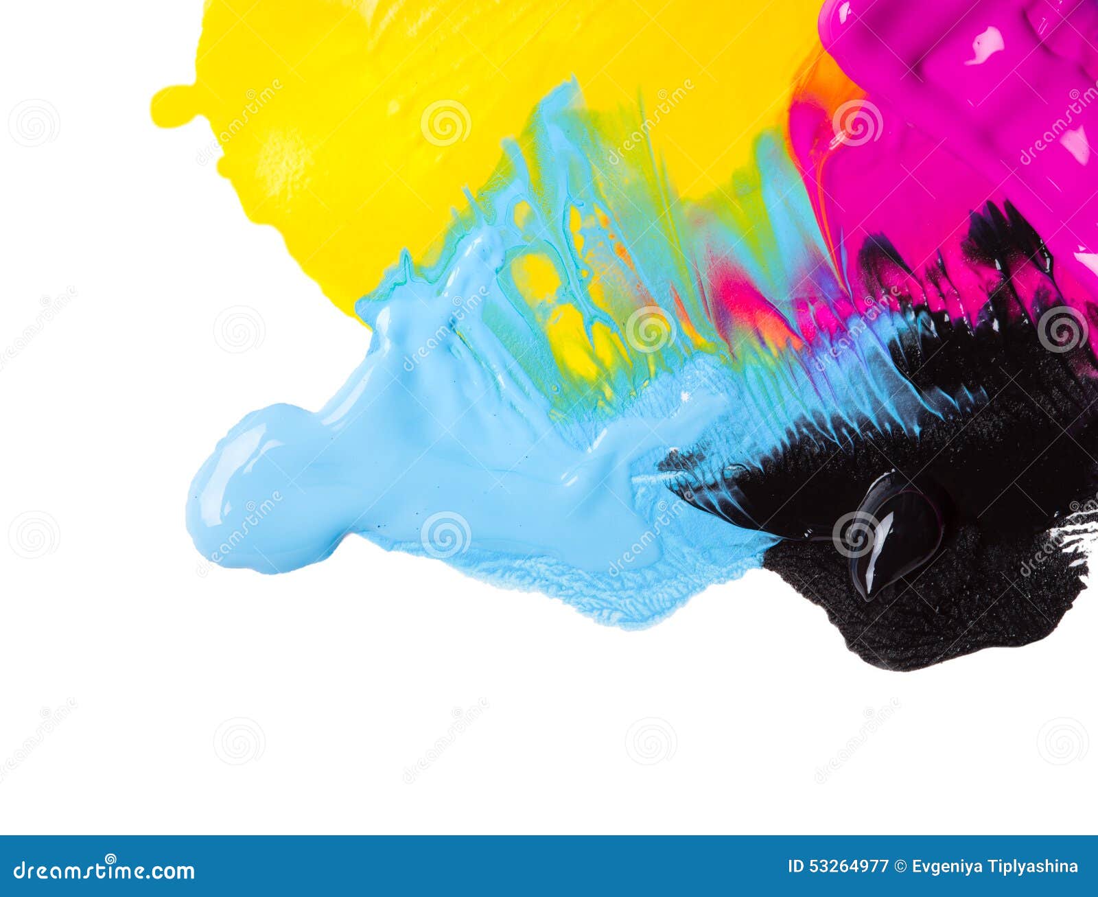 Drops of ink stock image. Image of printer, multicolored - 53264977