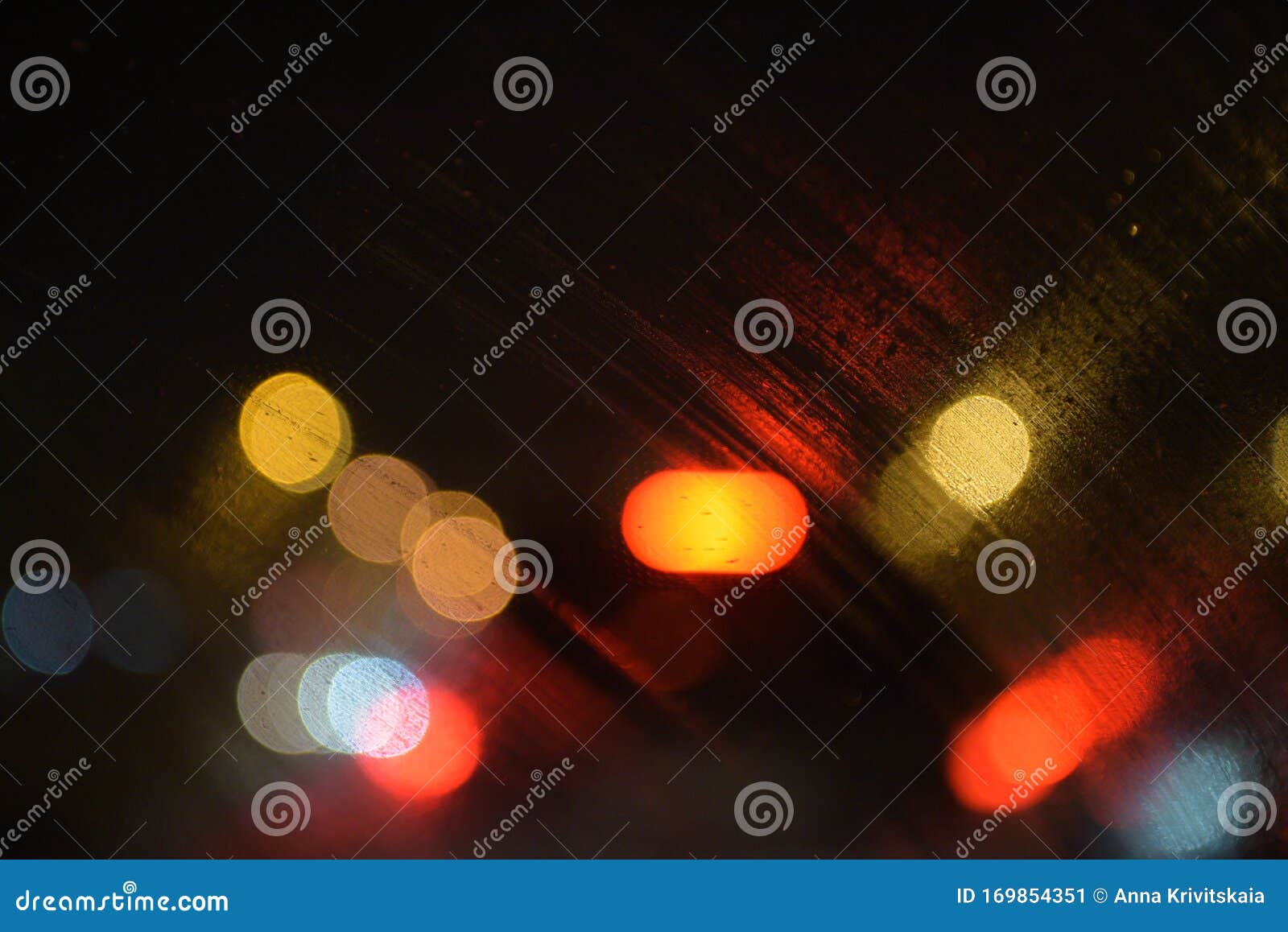 Drops and Lights in the Background Stock Image - Image of movement ...
