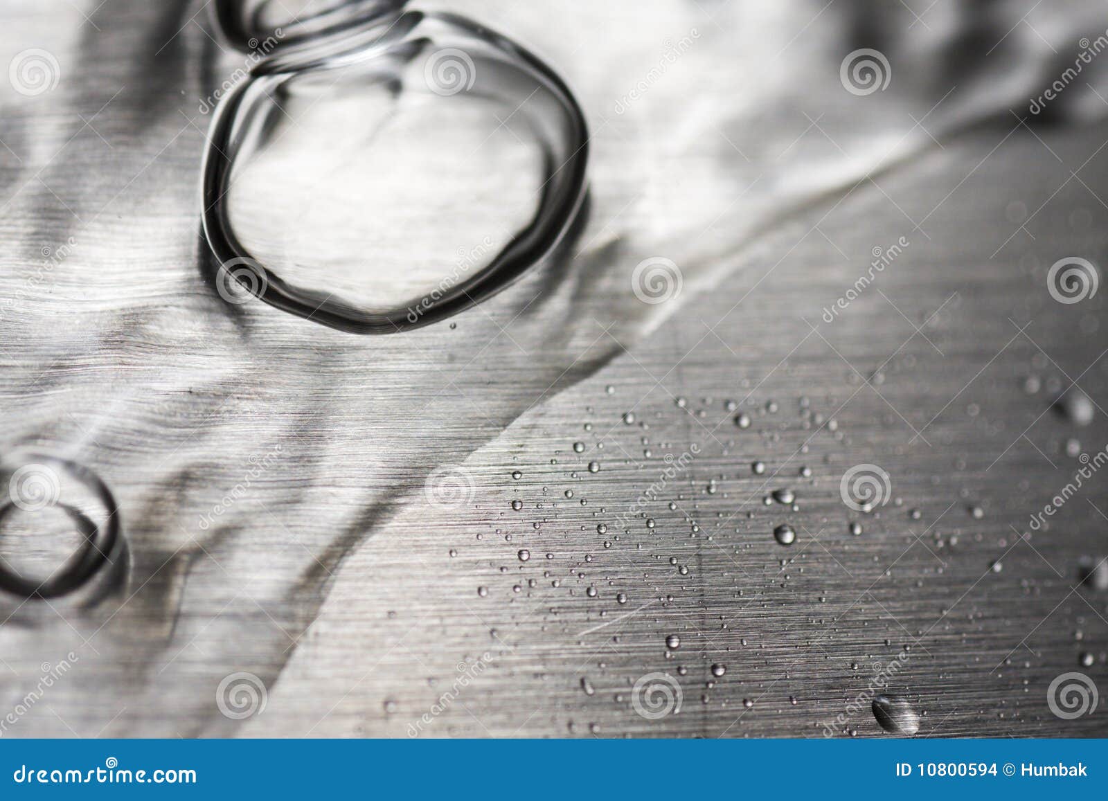 Drops on metal stock photo. Image of round, chrome, peace - 10800594