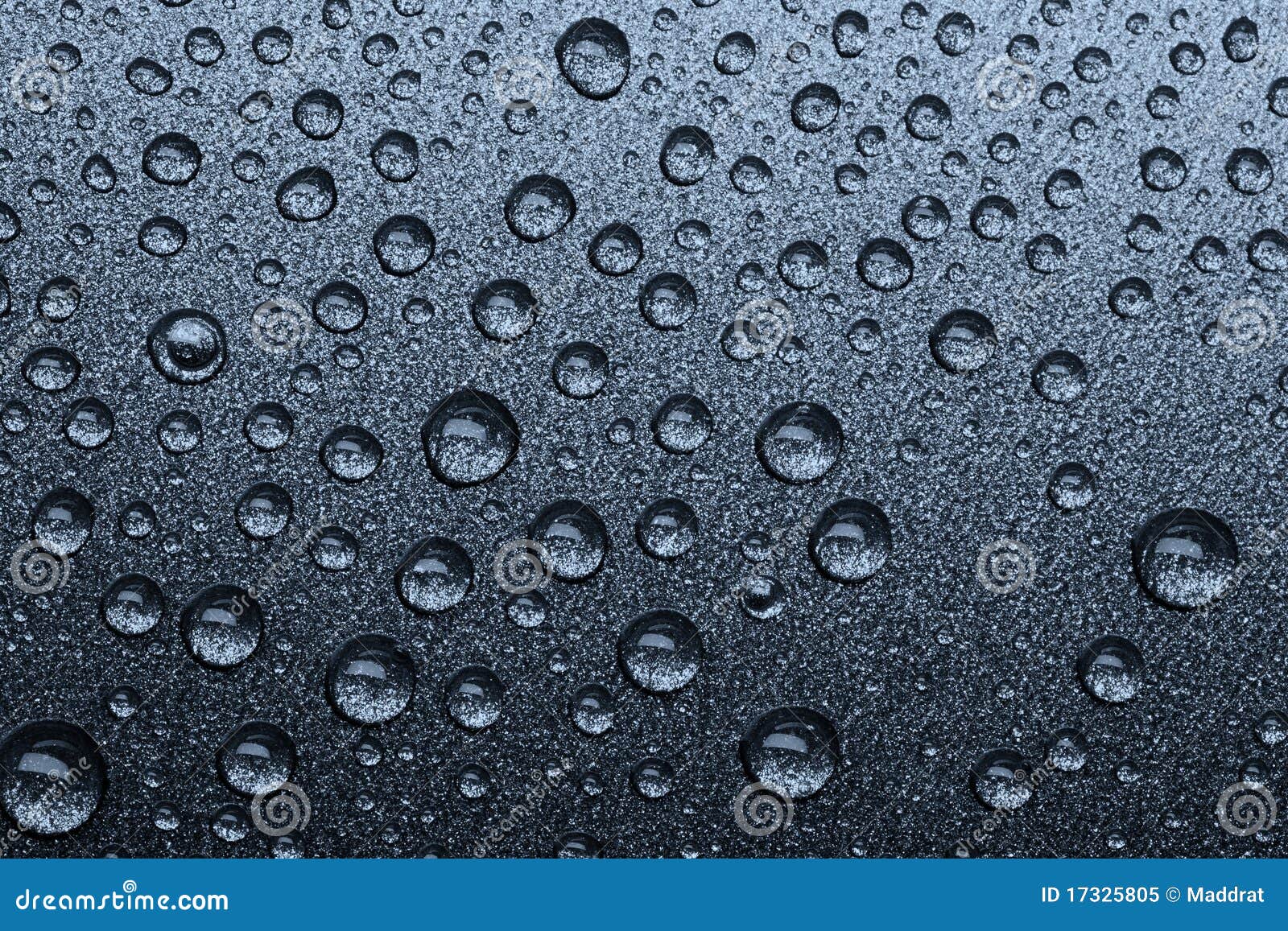 Drops on a metal surface stock image. Image of texture - 17325805