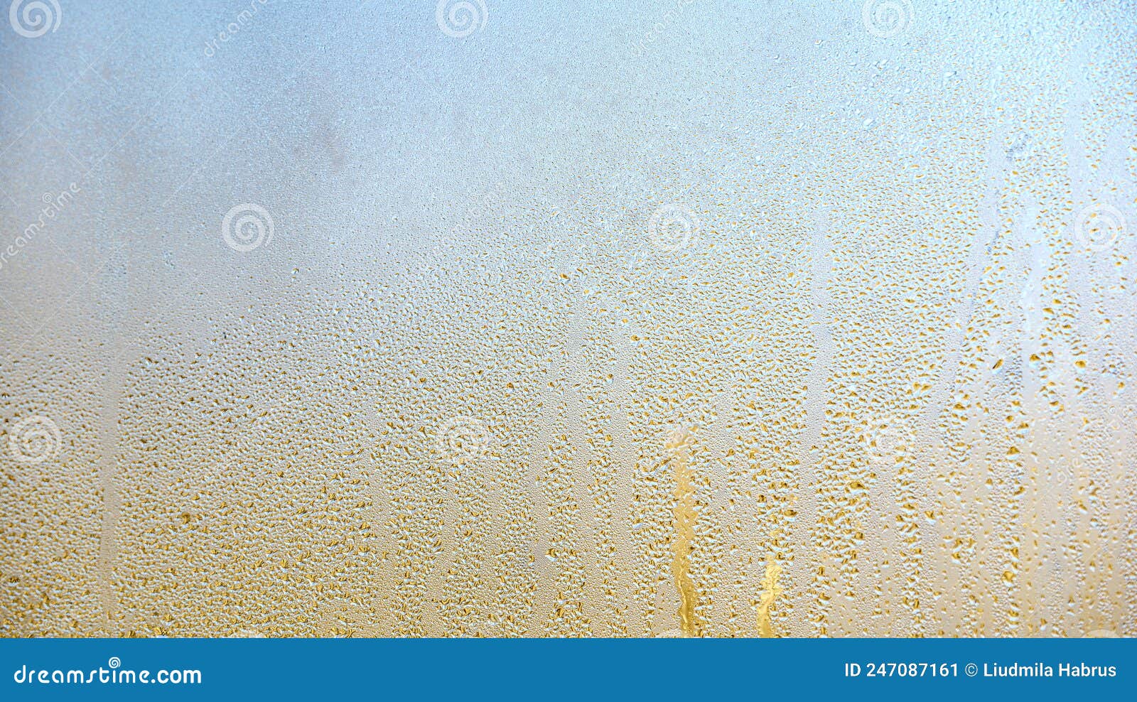Drops of Moisture on the Misted Glass Stock Image - Image of ...