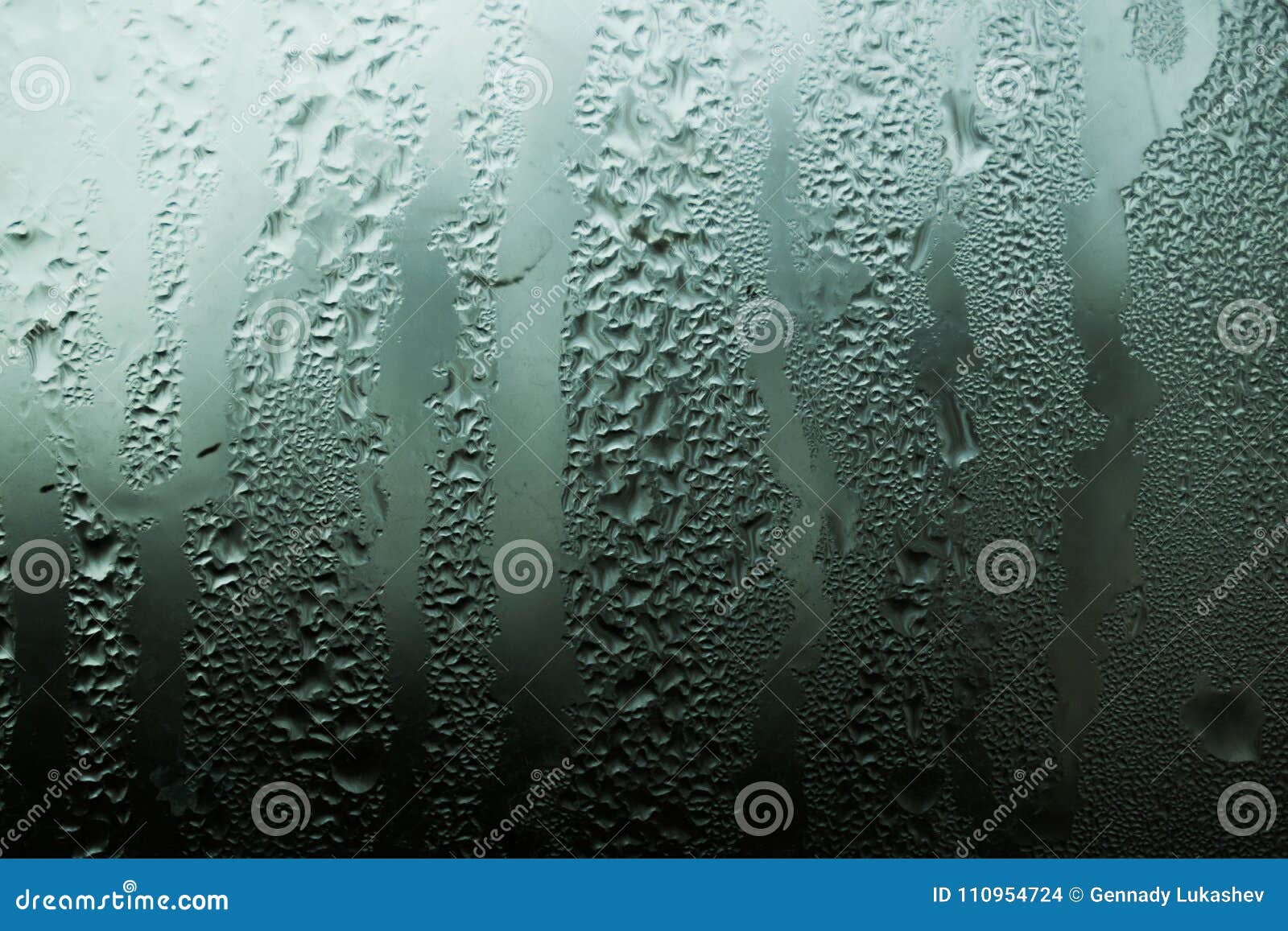 Drops of Moisture on Misted Glass Stock Photo - Image of sliding, damp ...