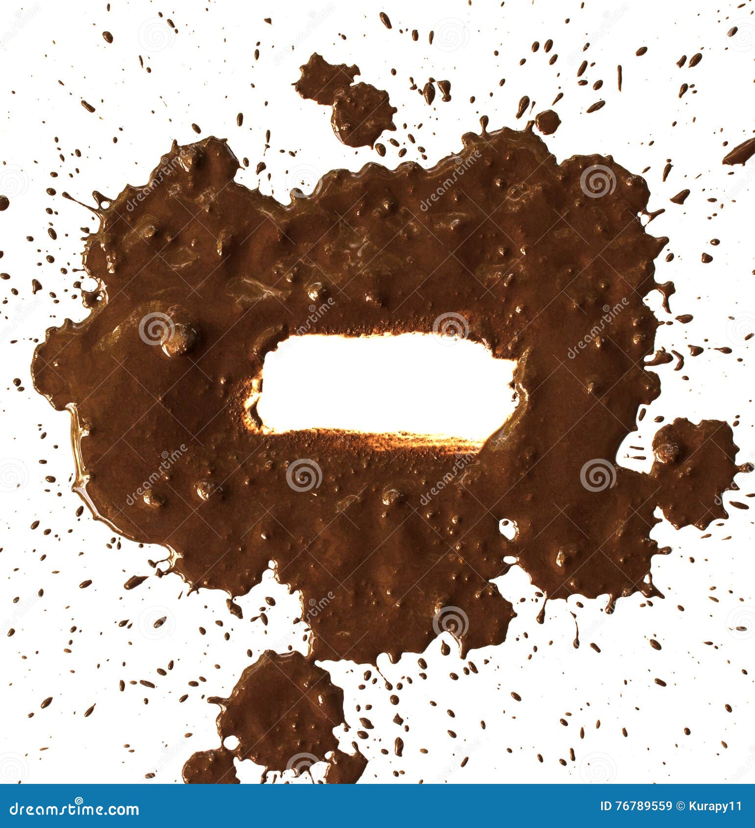 Drops of Mud Sprayed and Gap in the Middle for Text Stock Image - Image ...