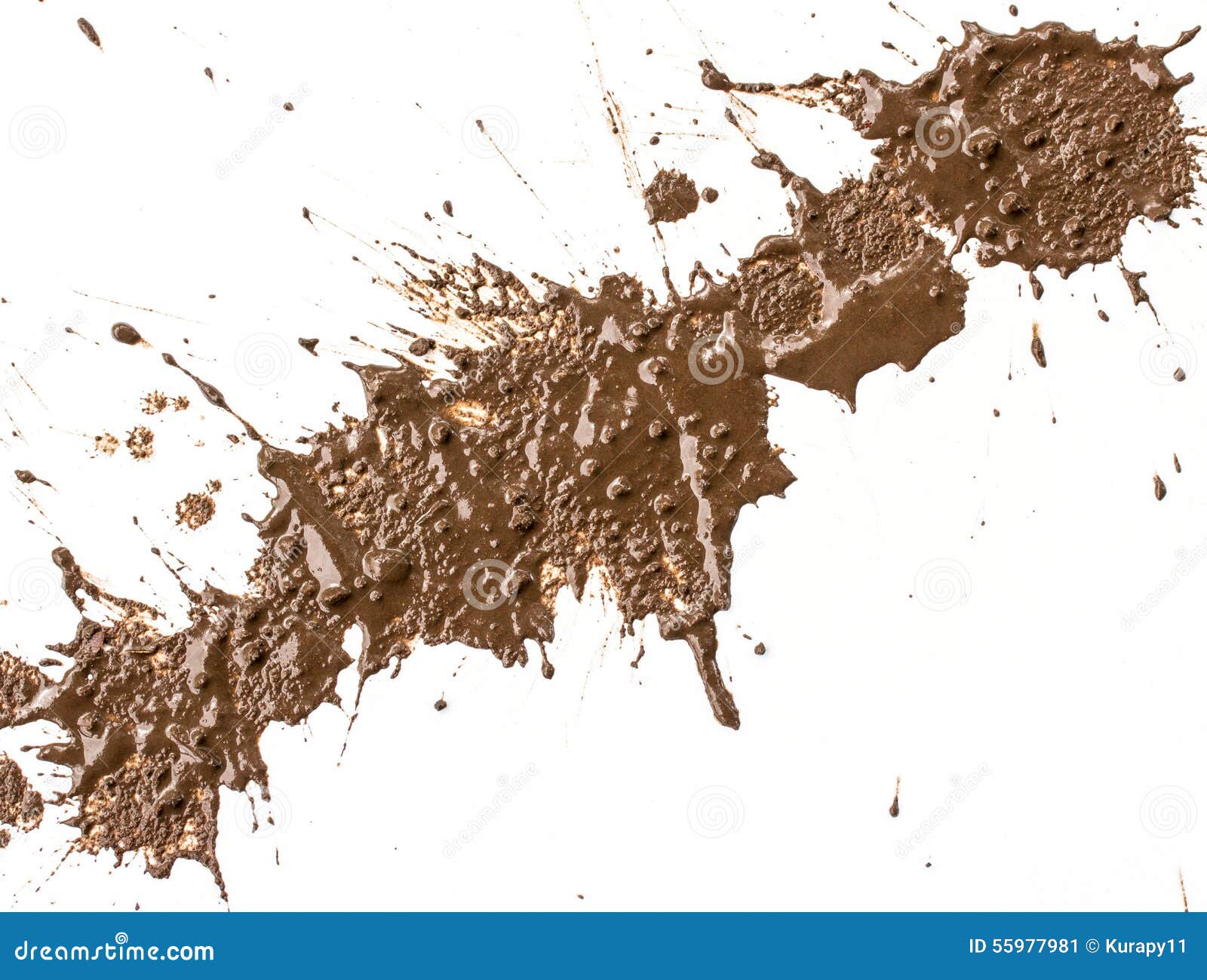 Drops of mud sprayed stock image. Image of splashing - 55977981
