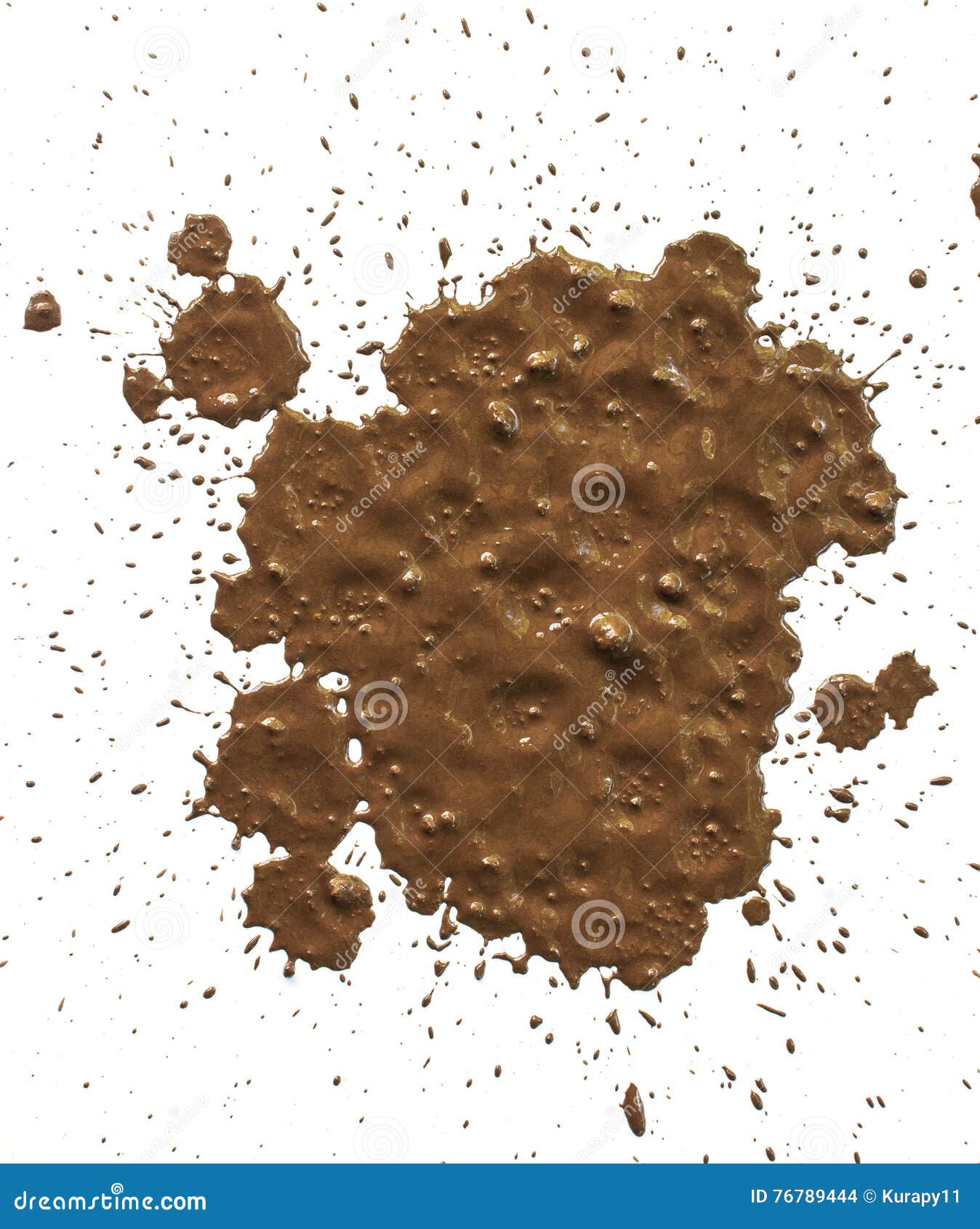 Drops of Mud Sprayed a White Background Stock Photo - Image of slurry ...