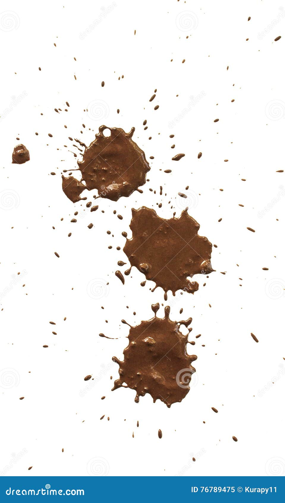 Drops Of Mud Sprayed A White Background Stock Image - Image of dirty ...