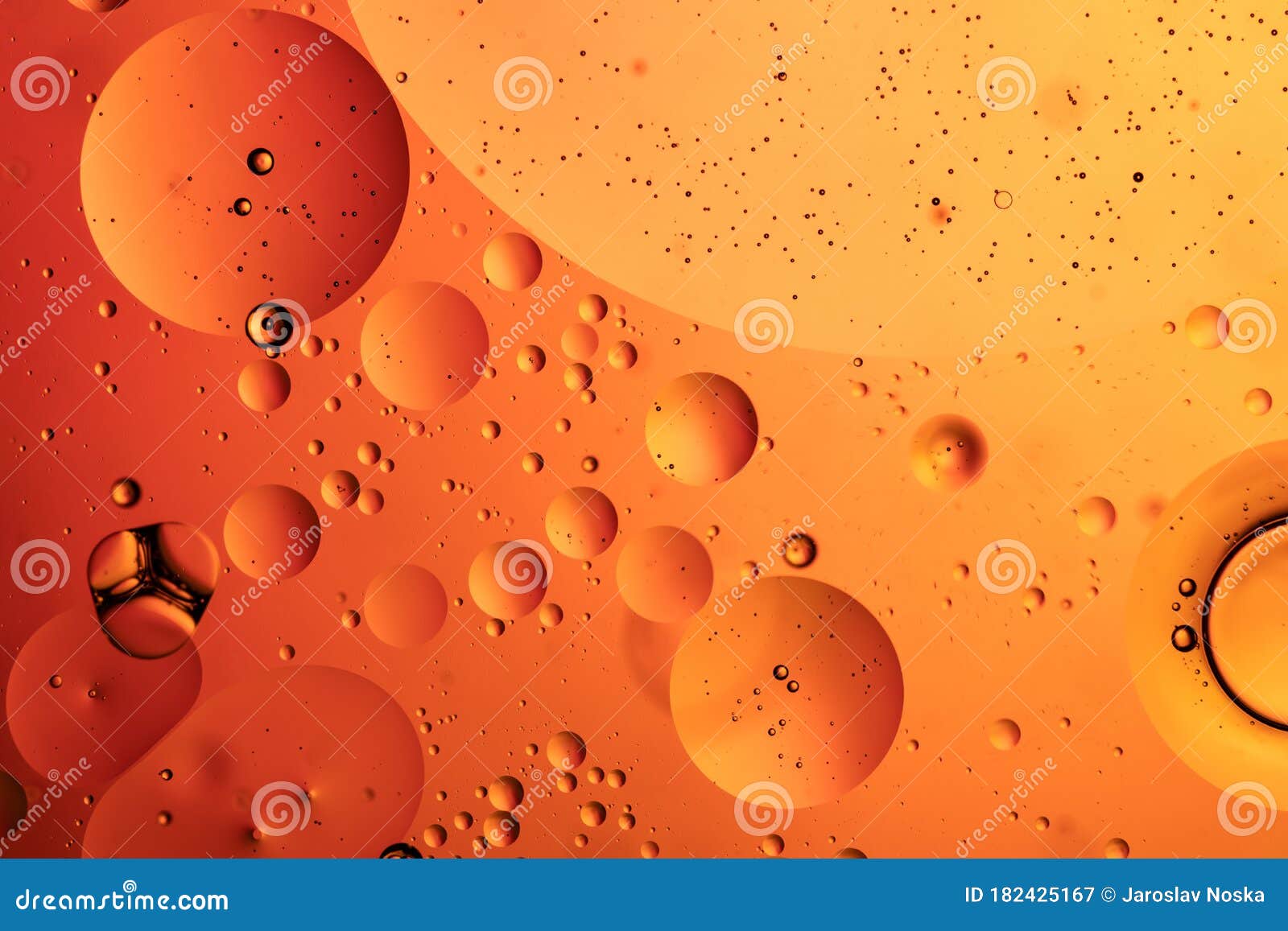 Drops of Oil on the Water Surface Stock Image - Image of glare, drink ...