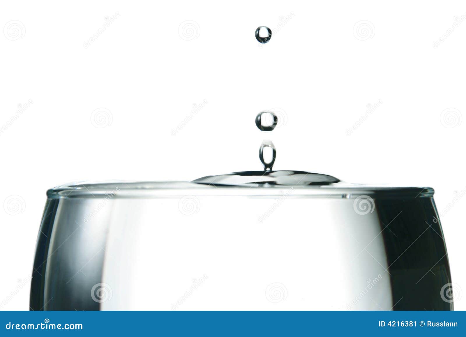 Drops of pure water stock image. Image of fresh, translucent - 4216381