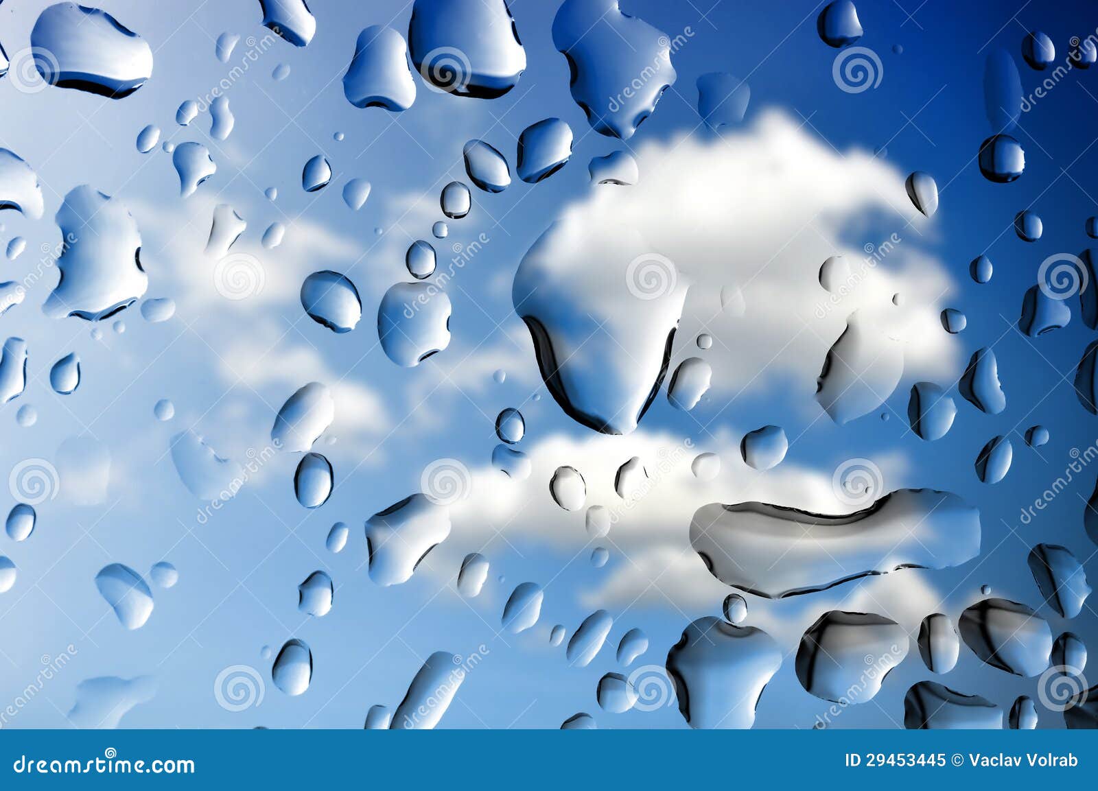 Drops of rain stock image. Image of refraction, liquid - 29453445